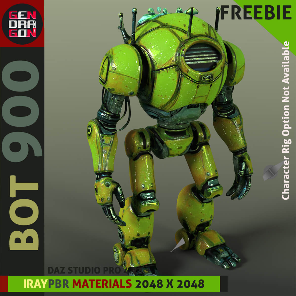 G3D BOT 900 -FREEBIE 3D Render, Digital Art by gendragon3d