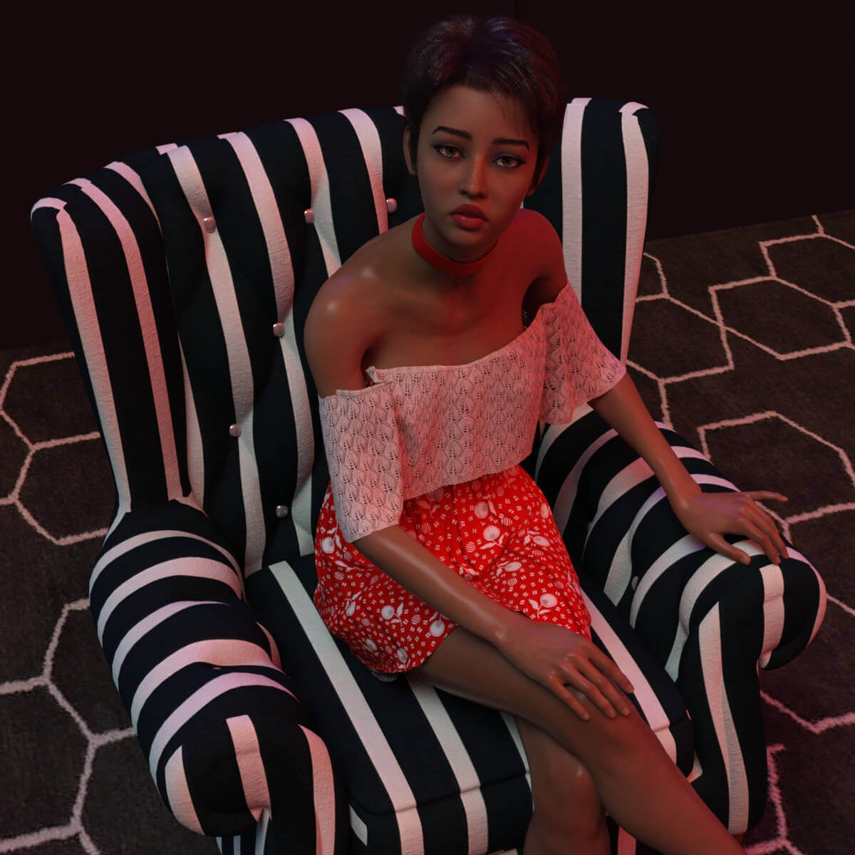 Latina Girls 3D Render | RenderHub Gallery