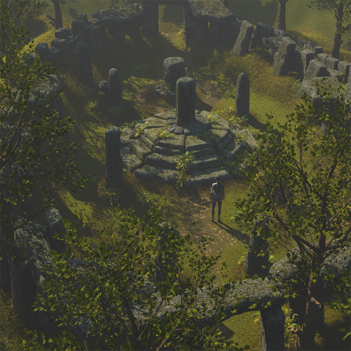 Nyra in the land of the Druids 3D Render | RenderHub Gallery