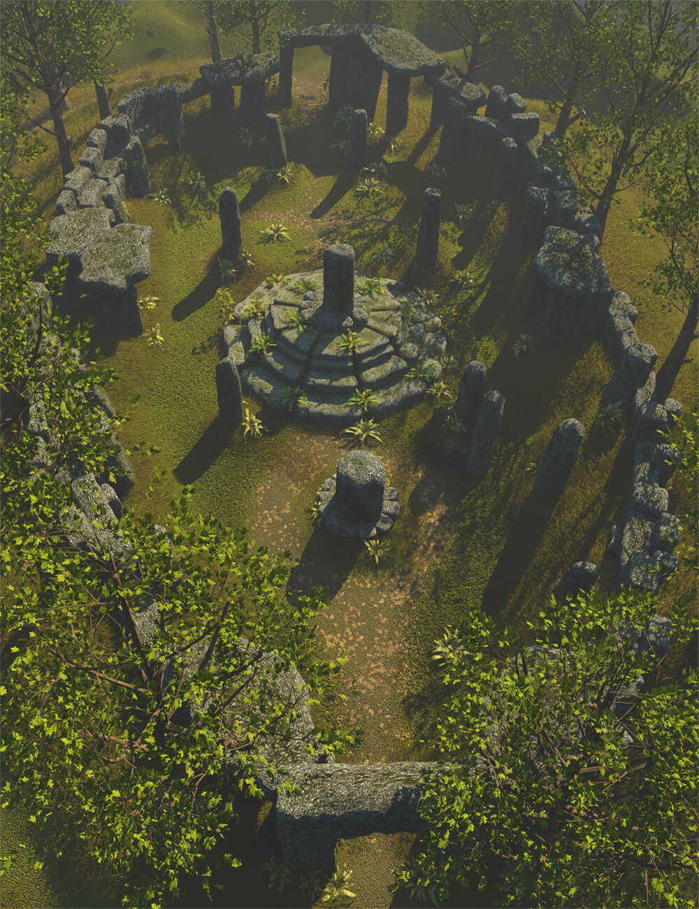 Nyra in the land of the Druids 3D Render | RenderHub Gallery