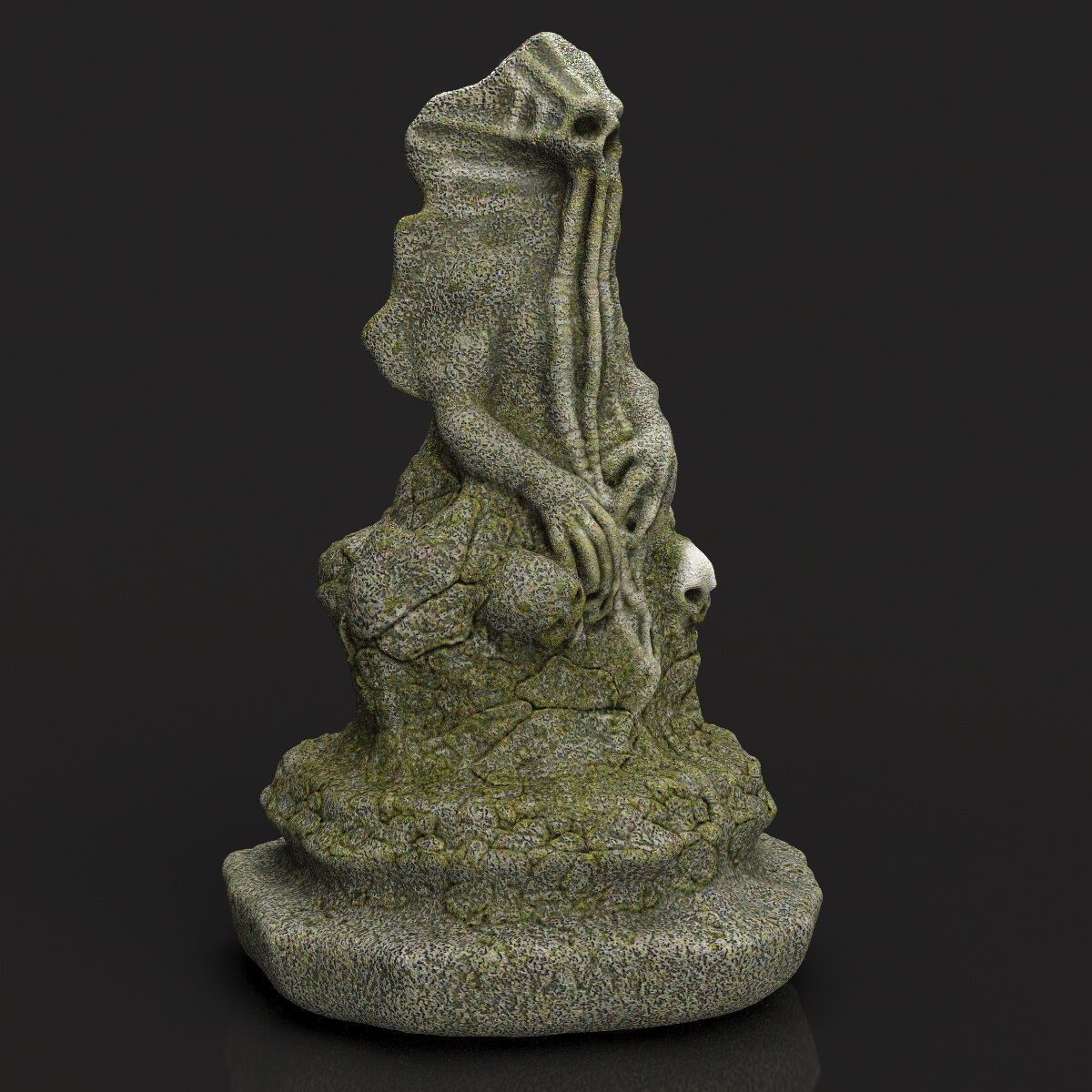 Stranger Statue - Freebie 3D Render, Digital Art by gendragon3d