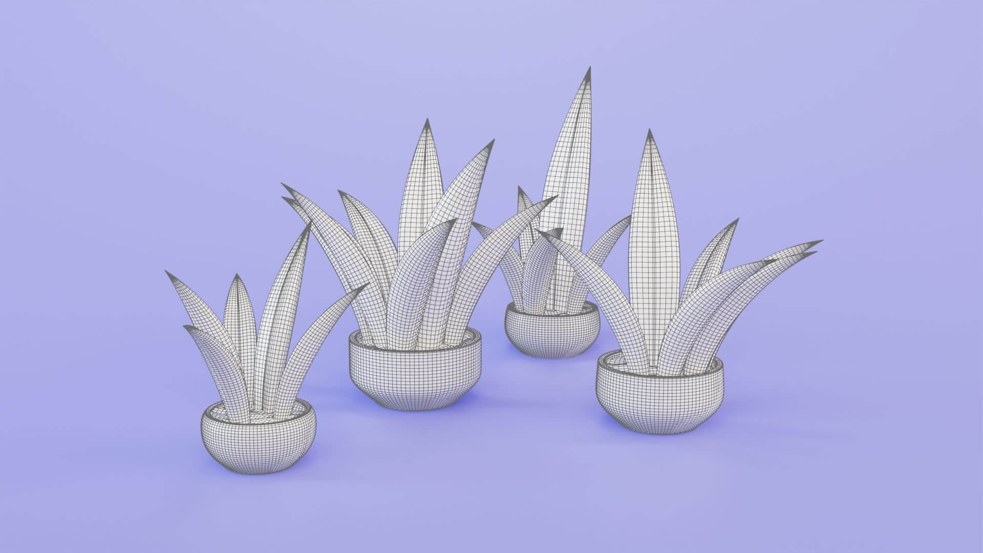 Stylized Potted Plant - Free 3D Model by GeneGrad