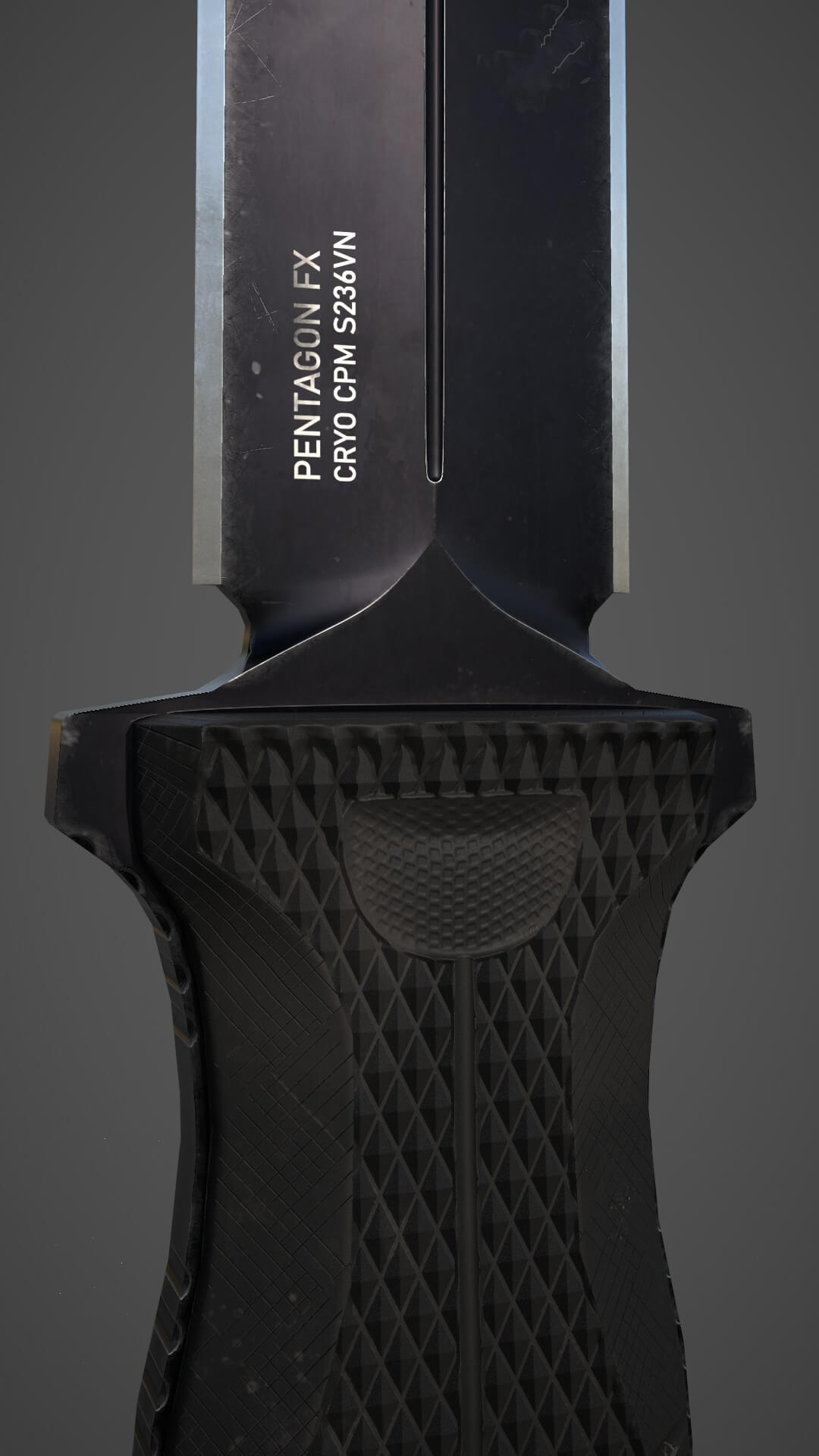 Sog Pentagon Tactical Knife - Low Poly Game Asset 3D Model by GenghisChron