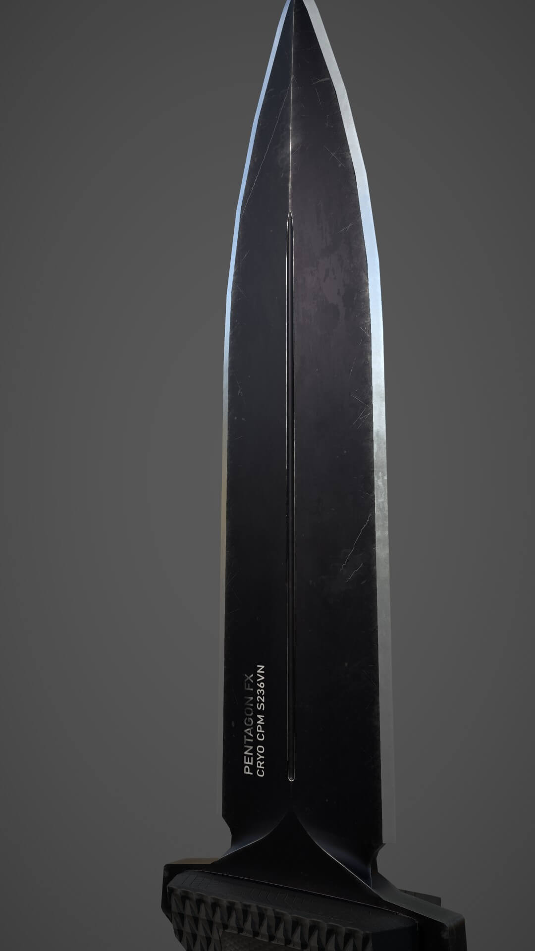 Sog Pentagon Tactical Knife - Low Poly Game Asset 3D Model by GenghisChron