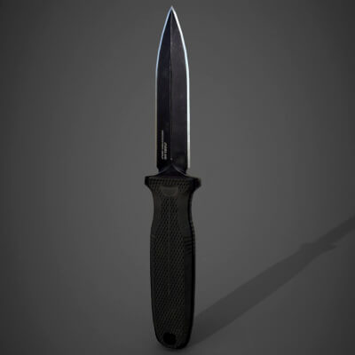 Sog Pentagon Tactical Knife - Low Poly Game Asset 3D Model by GenghisChron