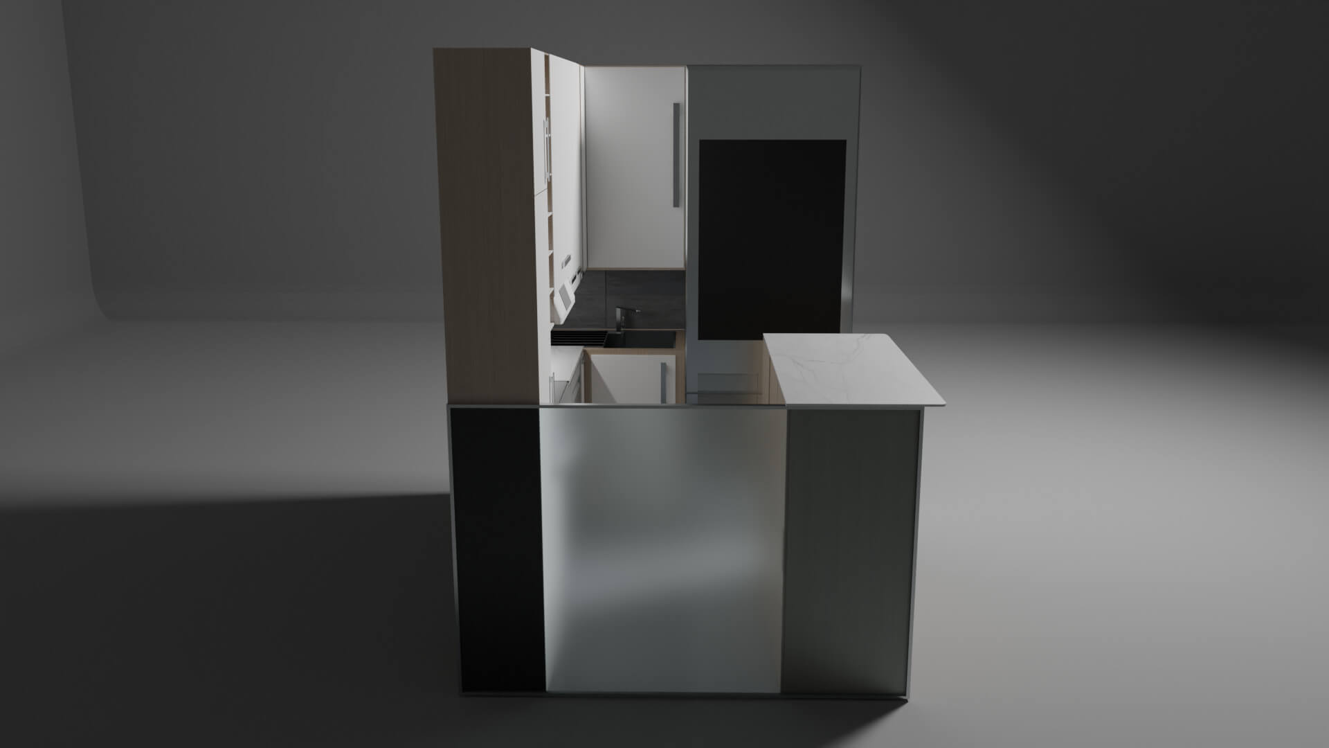 Small and Simple Kitchen - 3D Model by Geometry