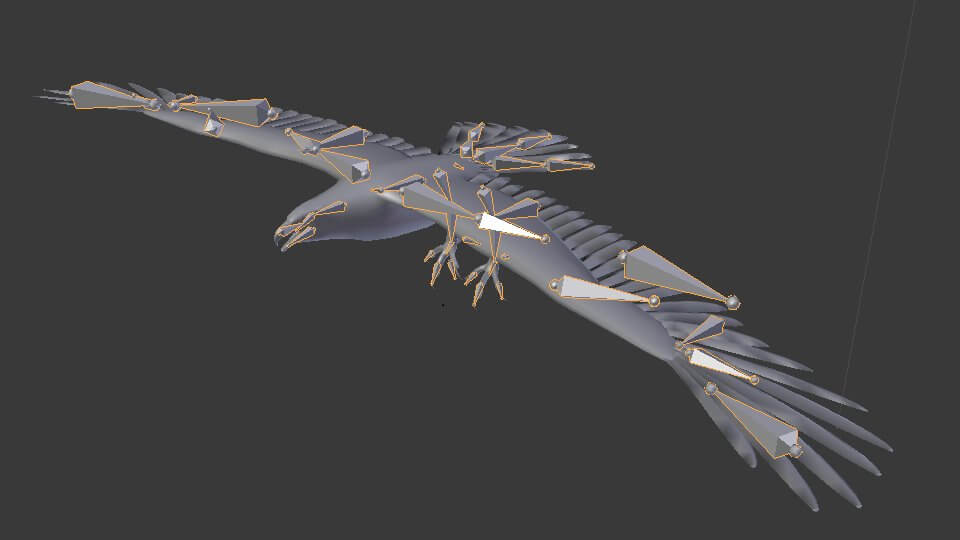 Falcon Bird - 3D Model by george55555