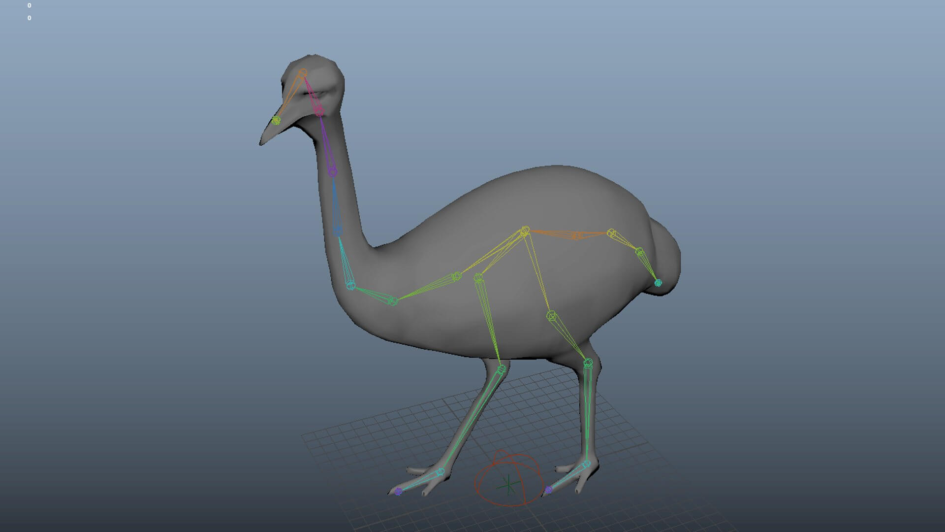 Ostrich - 3D Model by george55555