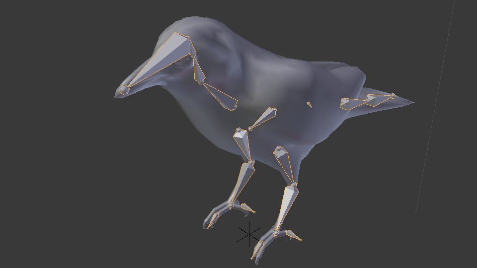 Raven Crow - 3D Model by george55555