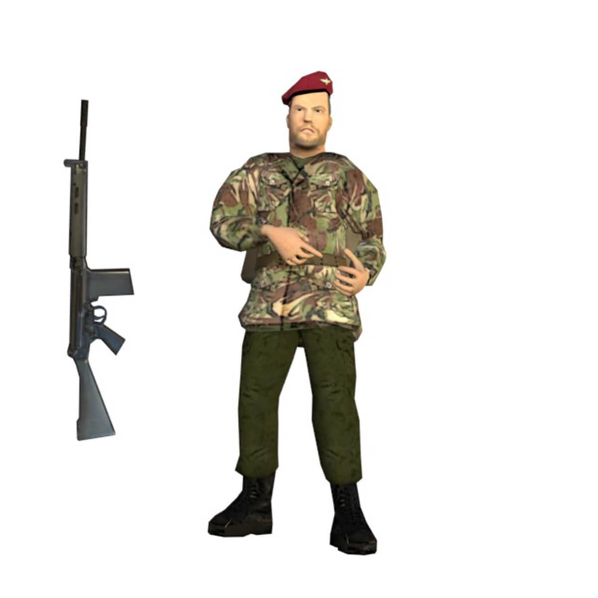 British Soldier Paratrooper - 3D Print Model by gerardo