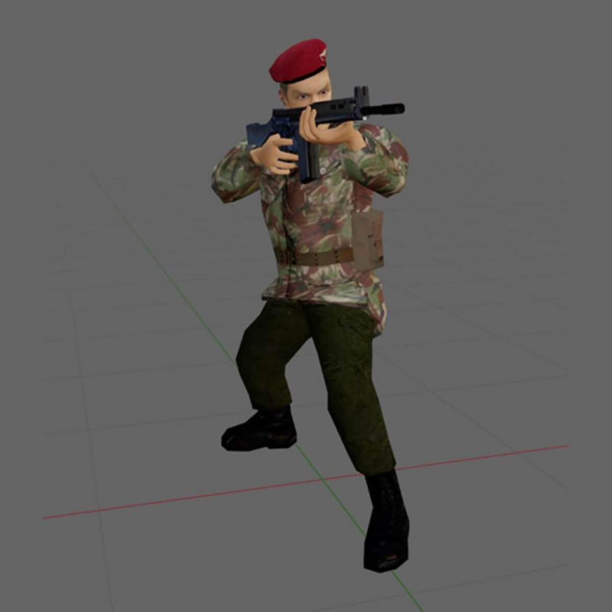 British Soldier Paratrooper II - 3D Print Model by gerardo