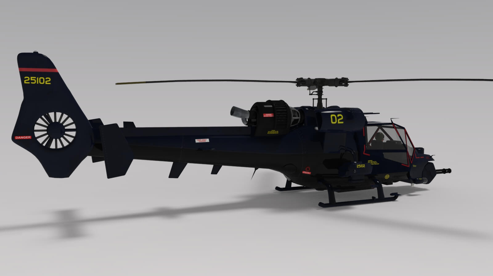 Blue Thunder! 3D Render, Digital Art by gerardo