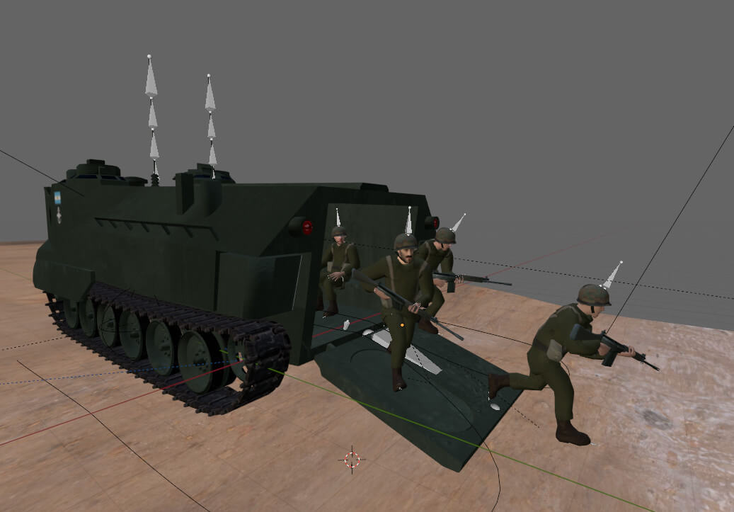 LVTP-7 MALVINAS 3D Render, Digital Art by gerardo