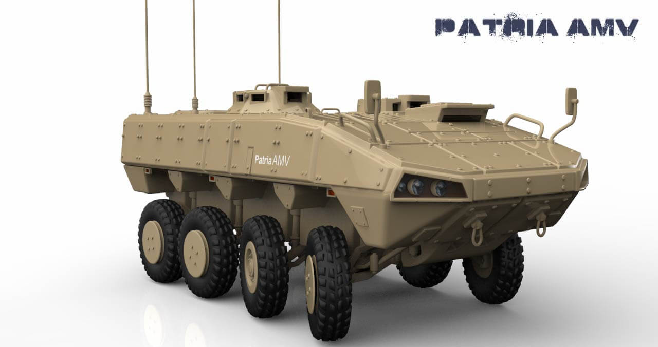 Patria AMV 3D Render, Digital Art by gerardo