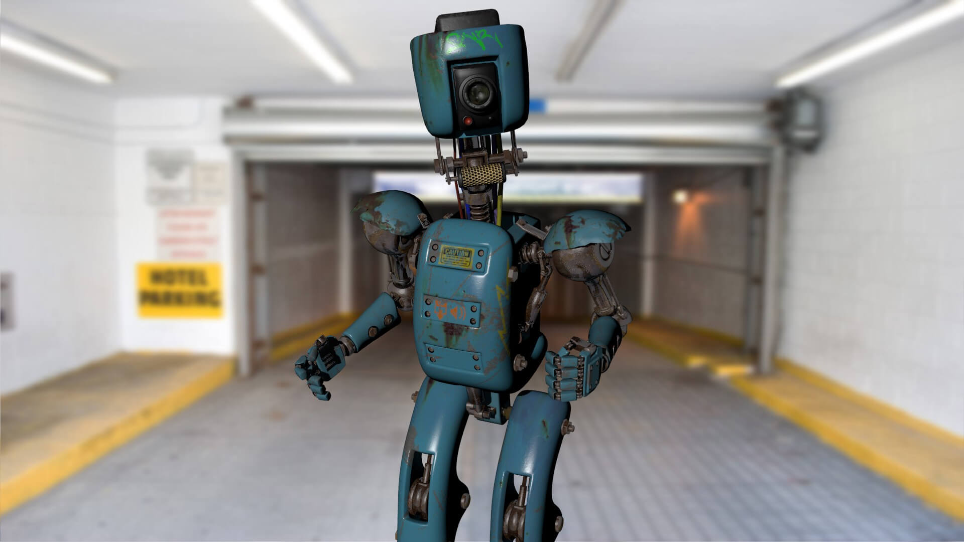 Rebel Robot 1.0 3D Render | RenderHub Gallery