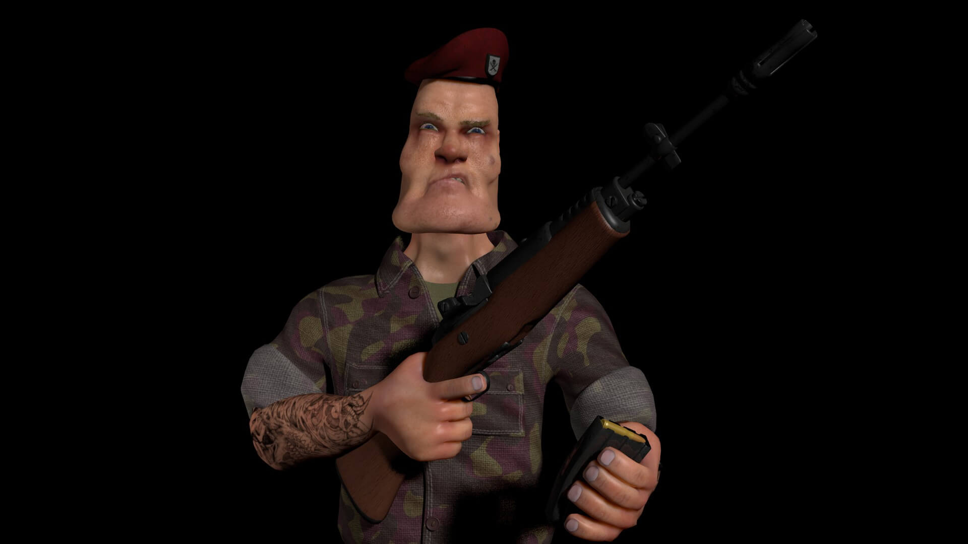 Simple soldier... 3D Render, Digital Art by gerardo