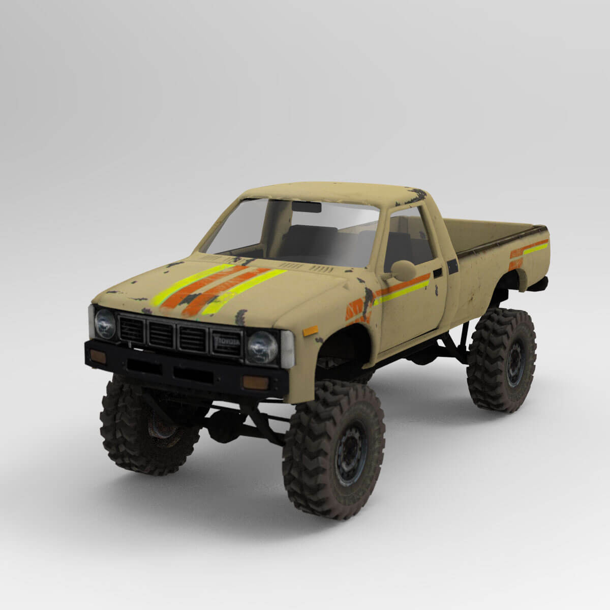 Toyota 1981 truck (updated!) 3D Render, Digital Art by gerardo