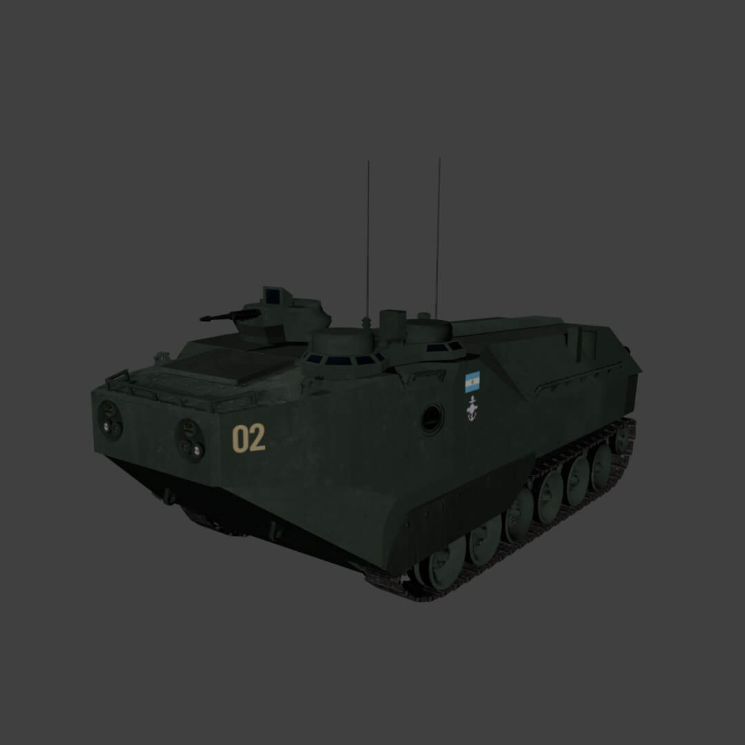 Lvtp-7 (Vao) Malvinas 1982 3D Model by gerardo