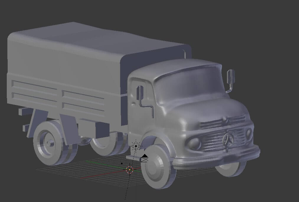 Mercedes Benz 1114 Argentina Army - 3D Model by gerardo