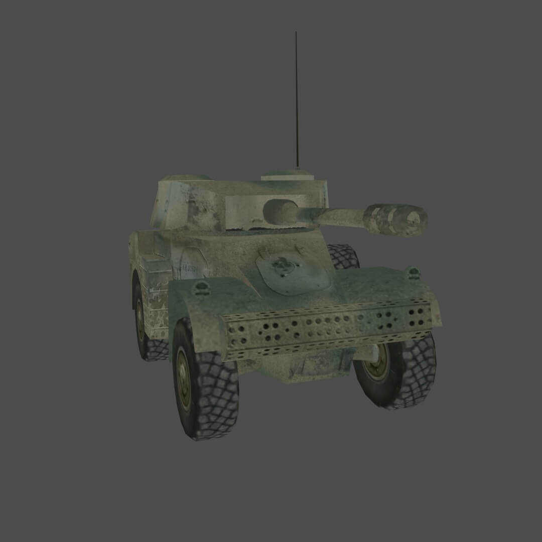 Panhard Aml Military Vehicle - 3D Model by gerardo