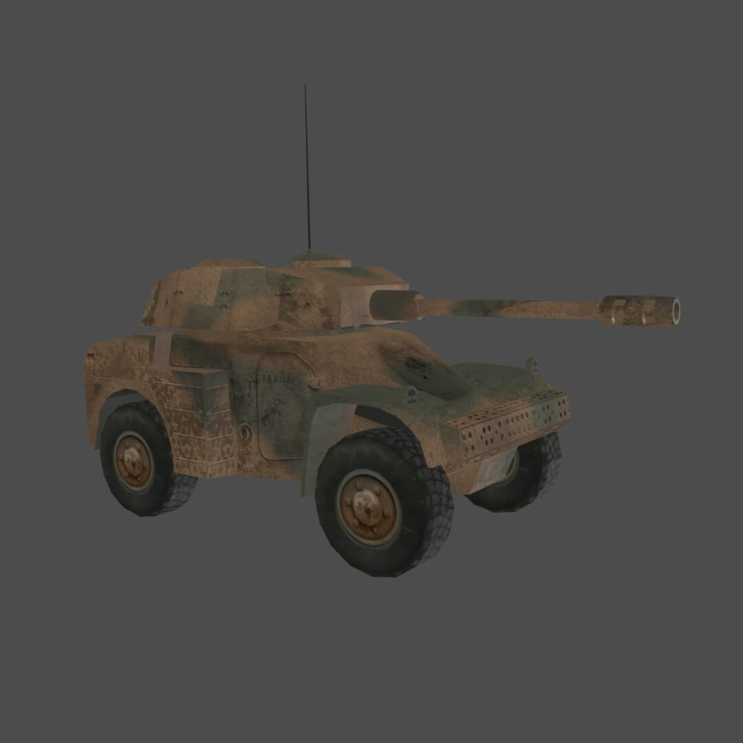 Panhard Aml Military Vehicle - 3D Model by gerardo