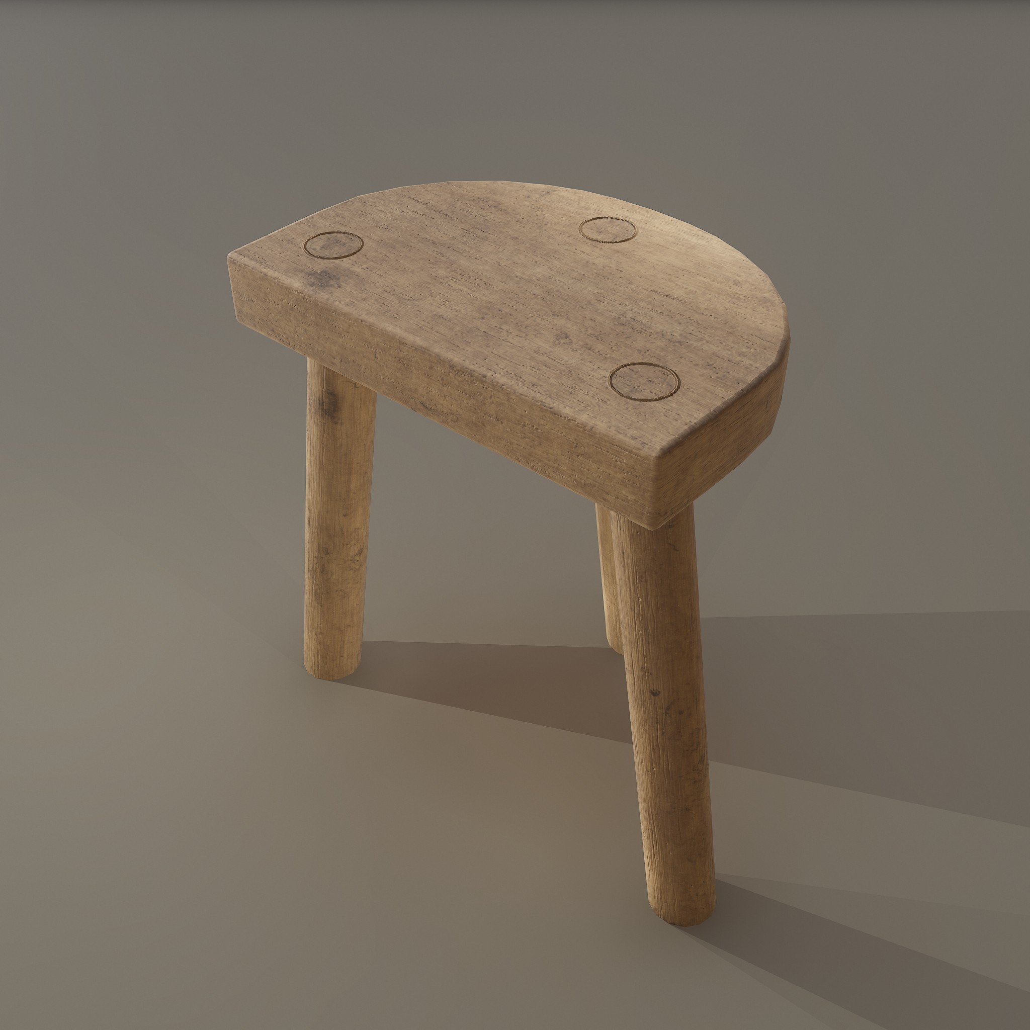 3-Legged Stool Free 3D Model by Get Dead Entertainment