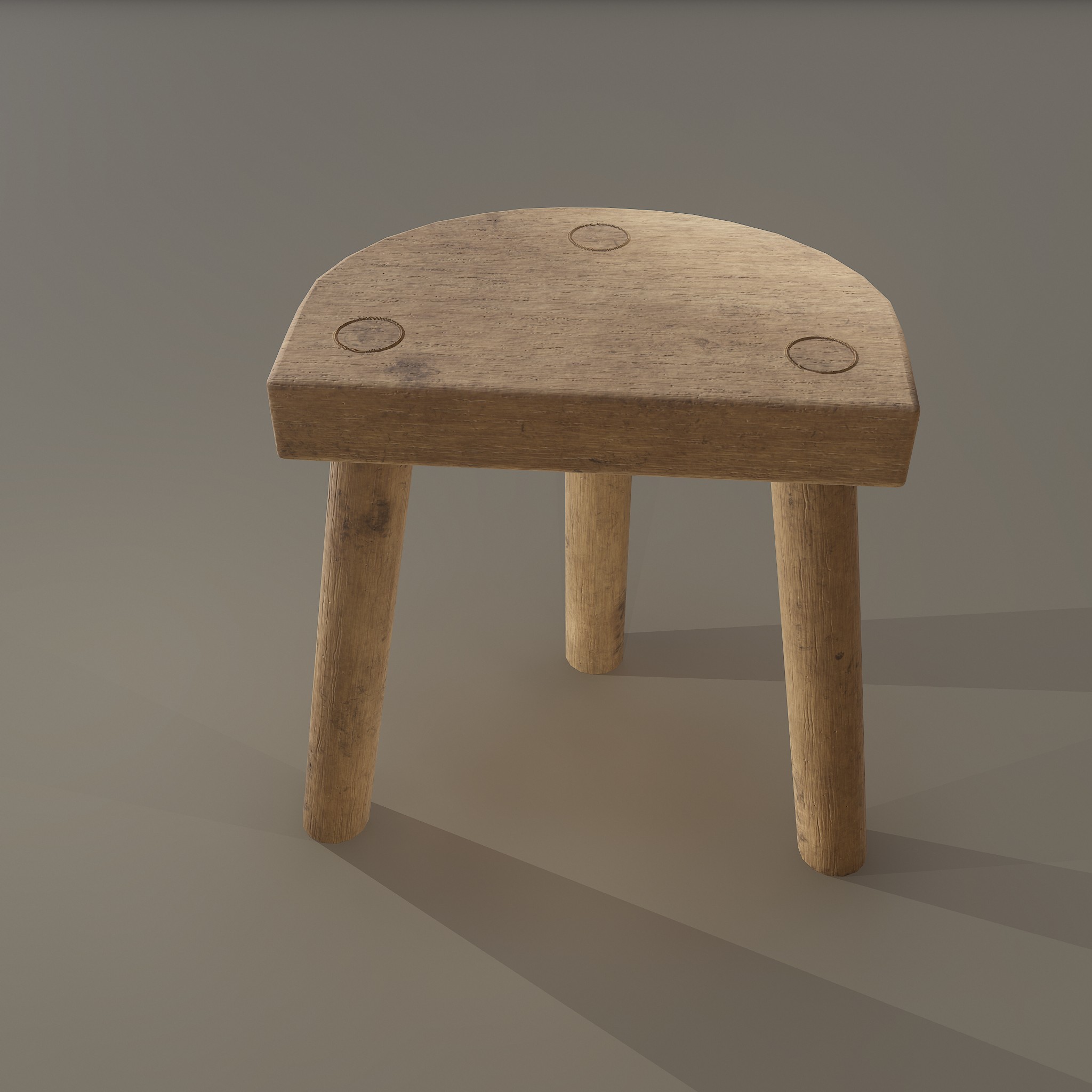 3-Legged Stool Free 3D Model by Get Dead Entertainment