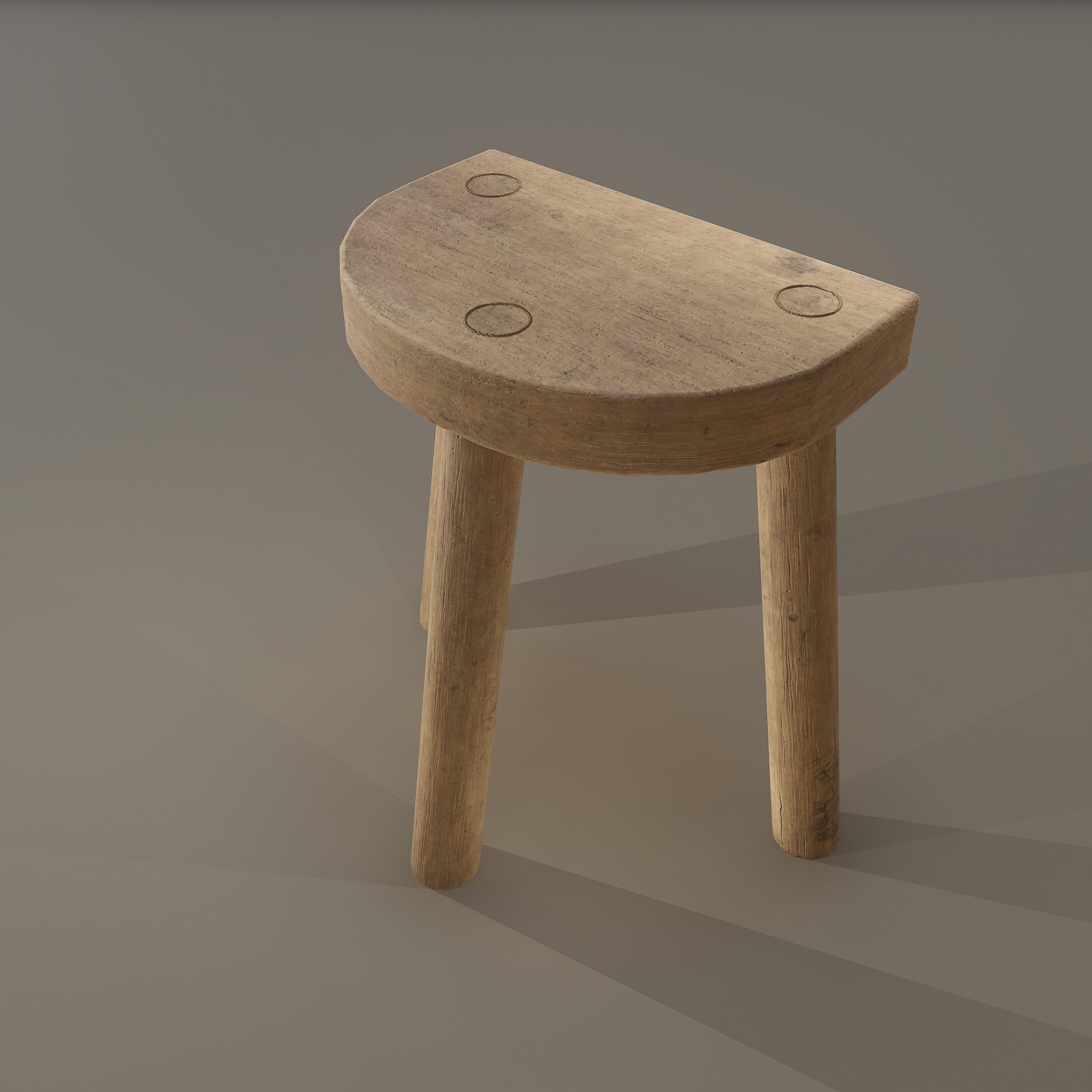 3-Legged Stool Free 3D Model by Get Dead Entertainment