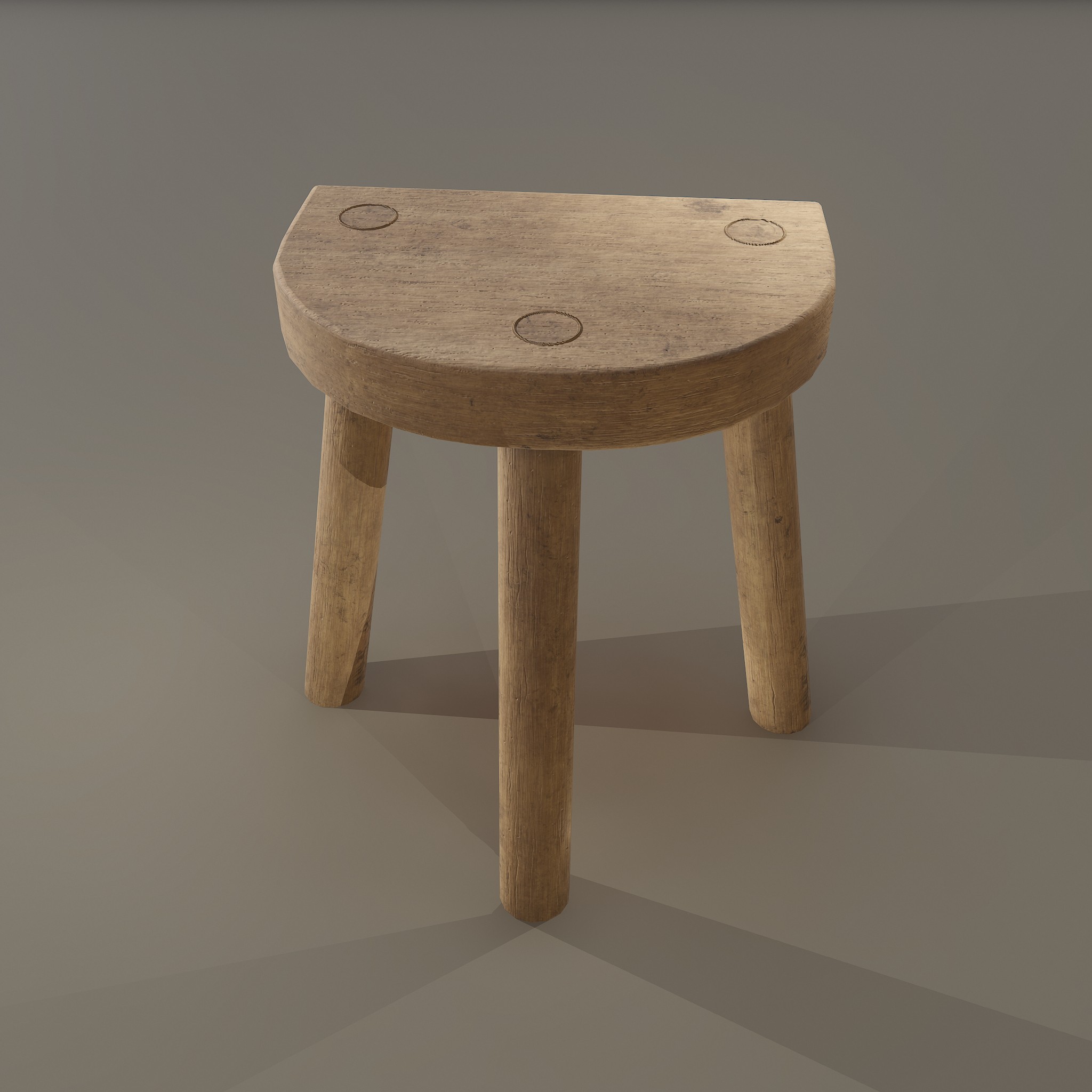 3-Legged Stool Free 3D Model by Get Dead Entertainment
