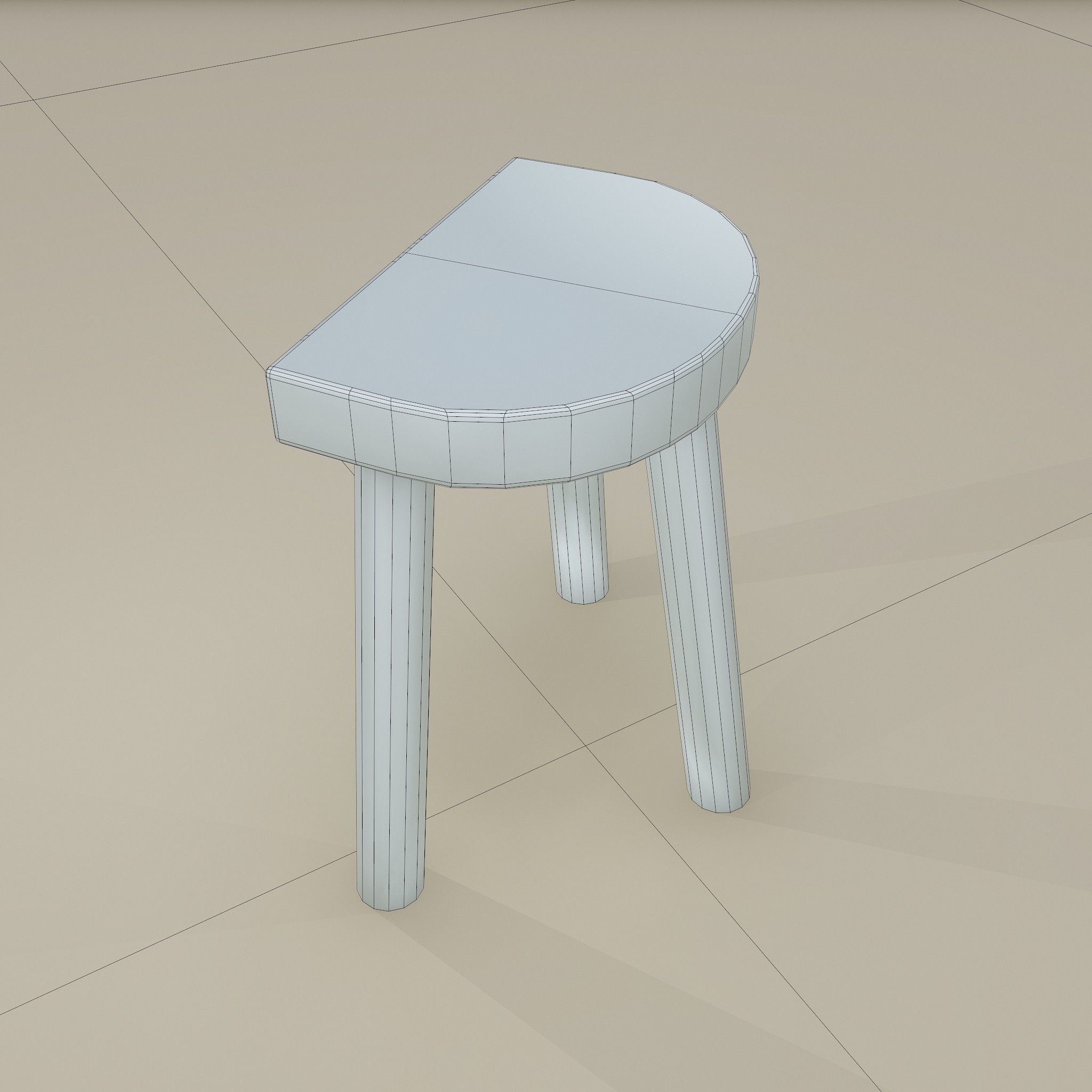 3-Legged Stool Free 3D Model by Get Dead Entertainment