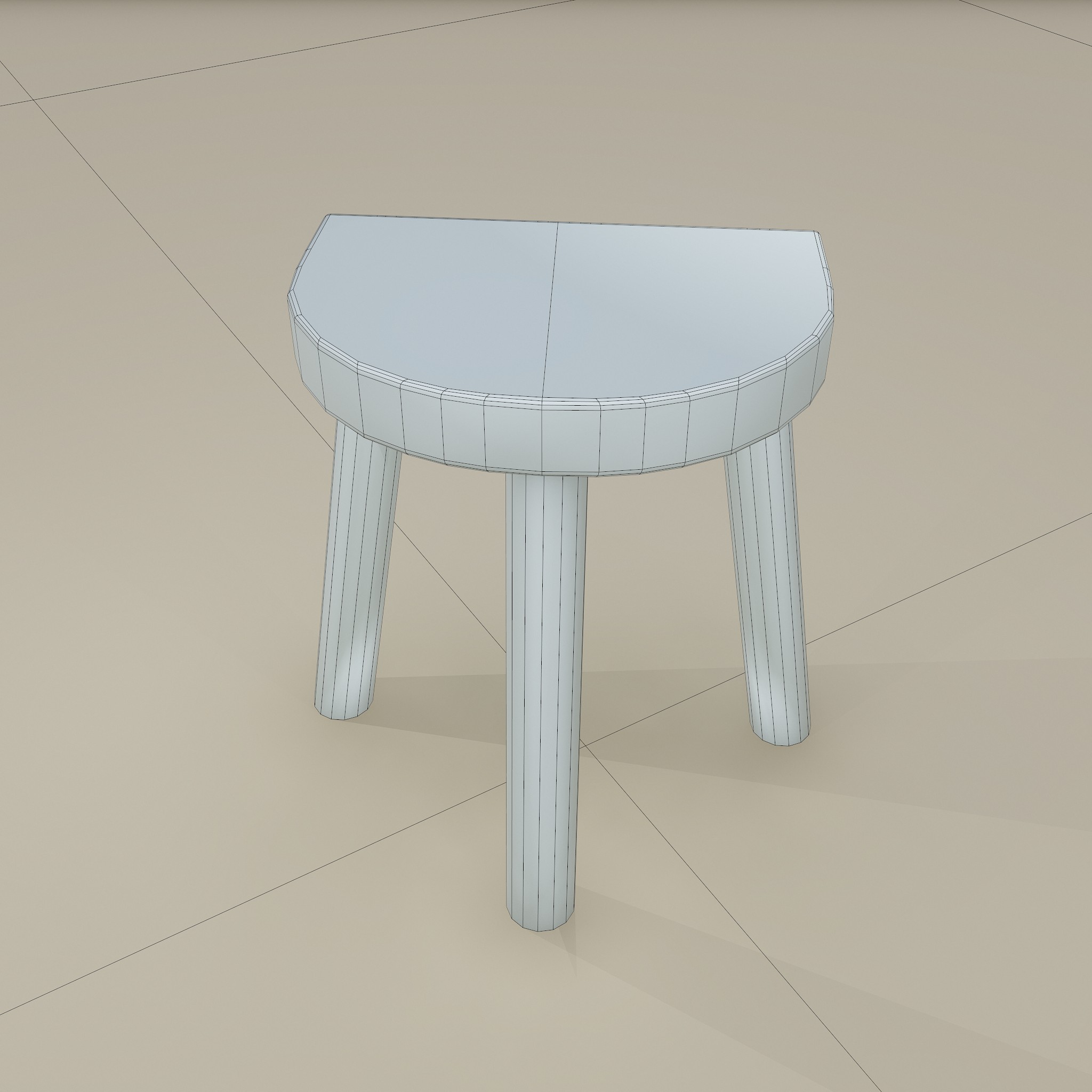 3-Legged Stool Free 3D Model by Get Dead Entertainment