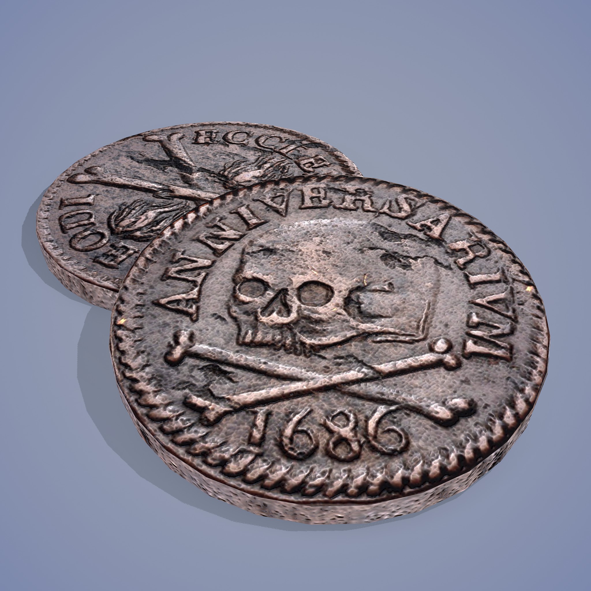 Ancient Medieval Coin - 3D Model by Get Dead Entertainment