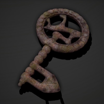 Ancient Medieval Key - 3D Model by Get Dead Entertainment