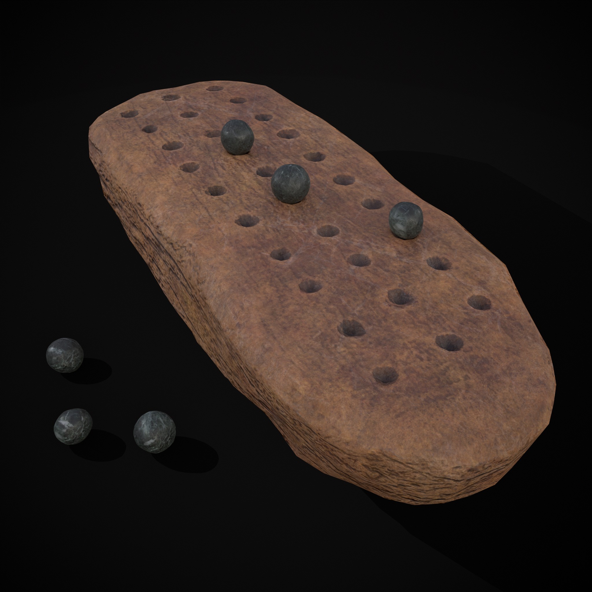 Ancient Stone Game - 3D Model by Get Dead Entertainment