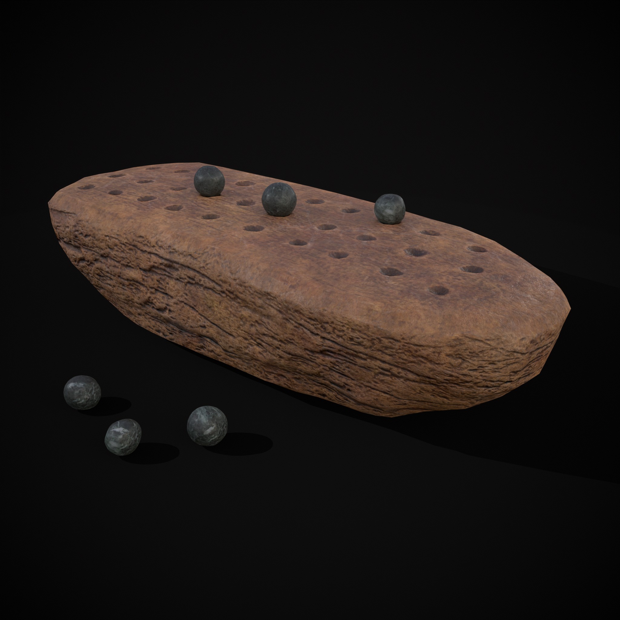 Ancient Stone Game - 3D Model by Get Dead Entertainment