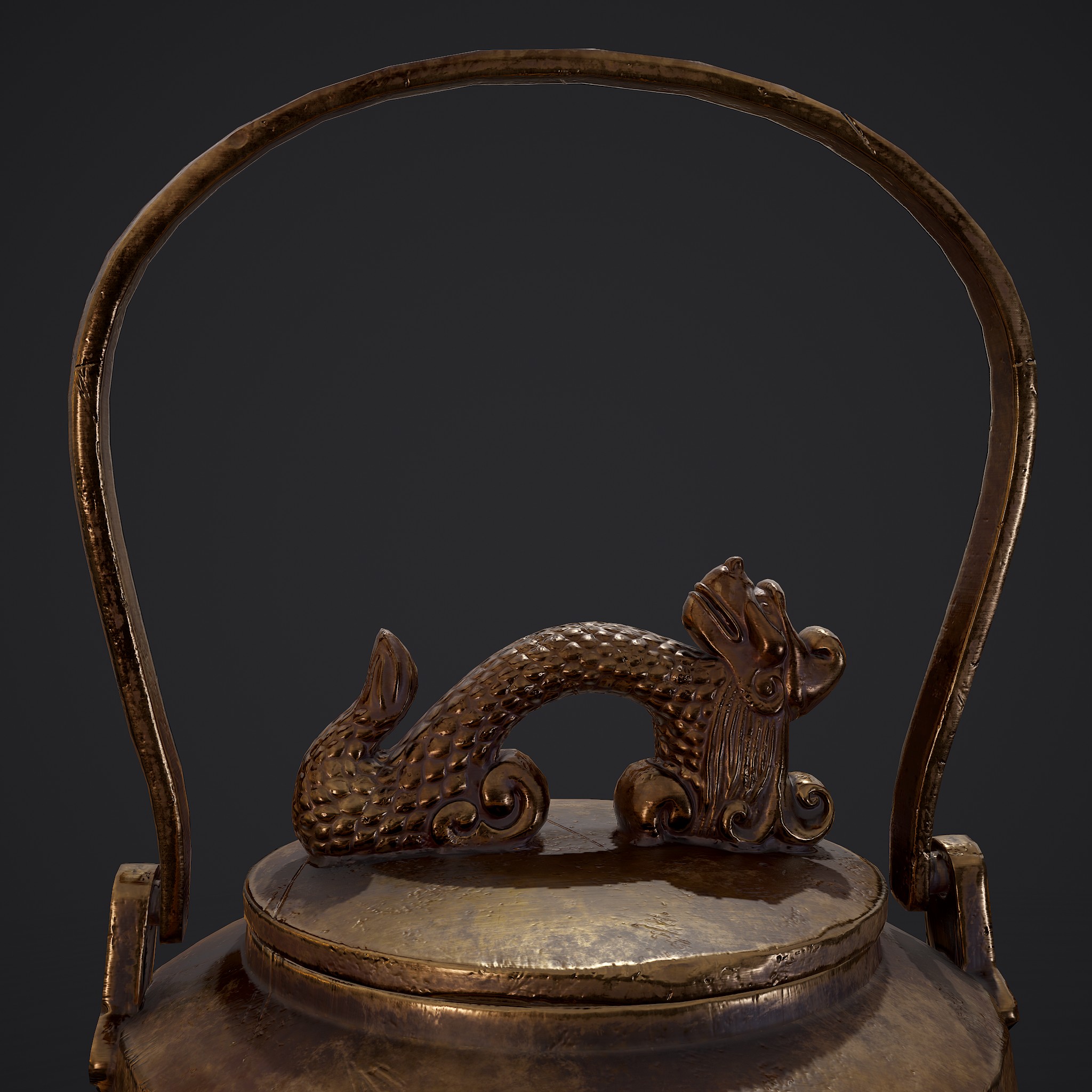 Antique Chinese Dragon Teapot - 3D Model by Get Dead Entertainment