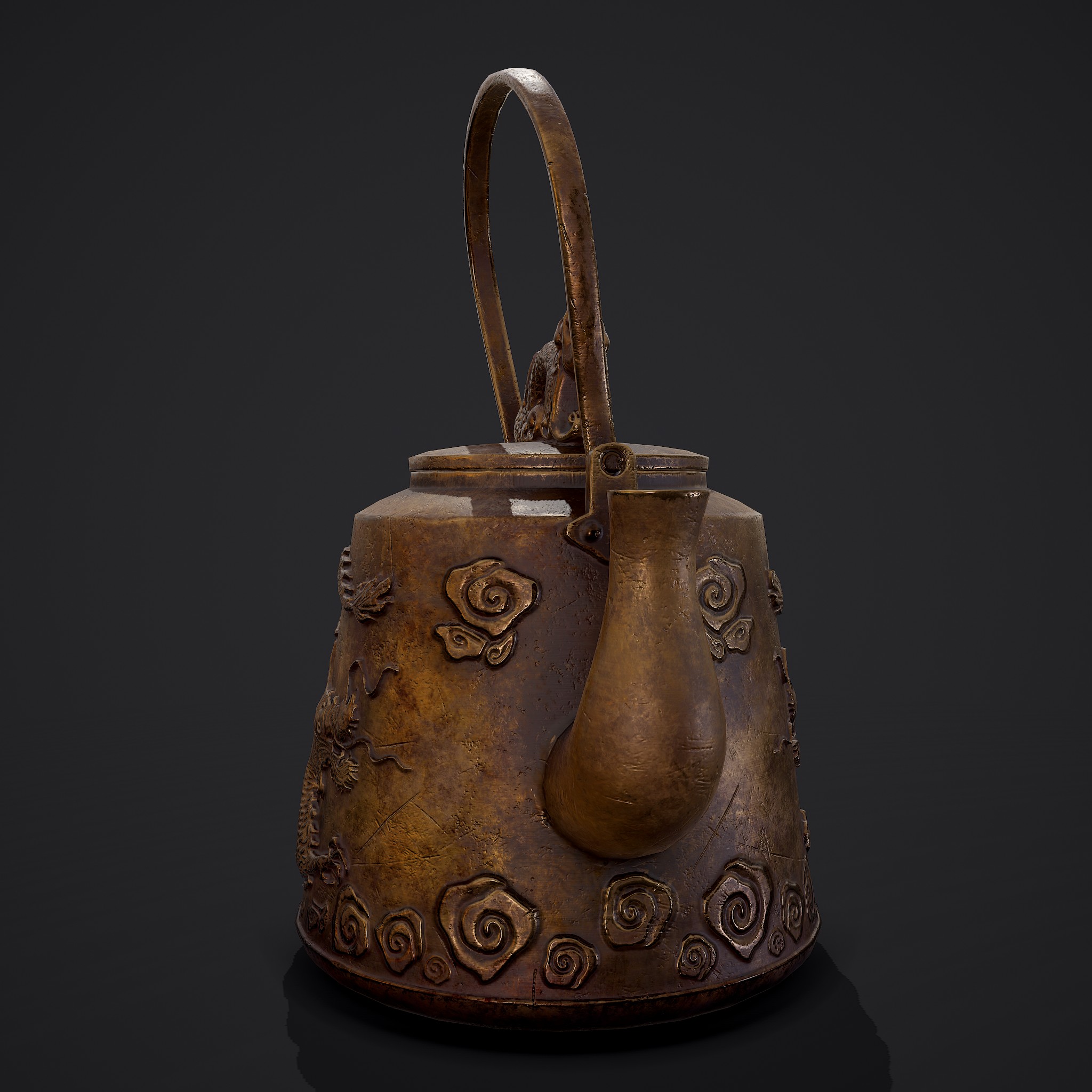 Antique Chinese Dragon Teapot - 3D Model by Get Dead Entertainment