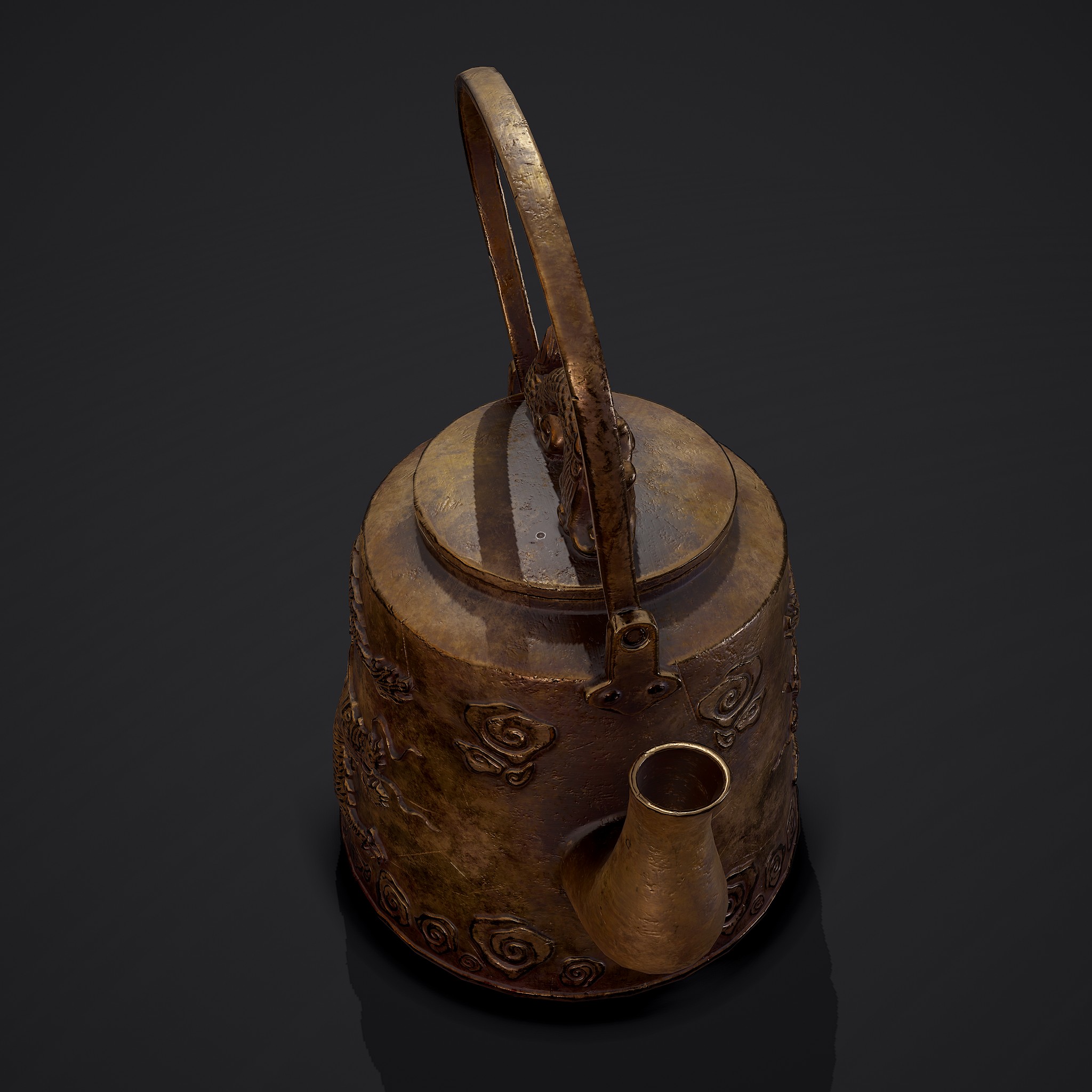 Antique Chinese Dragon Teapot - 3D Model by Get Dead Entertainment