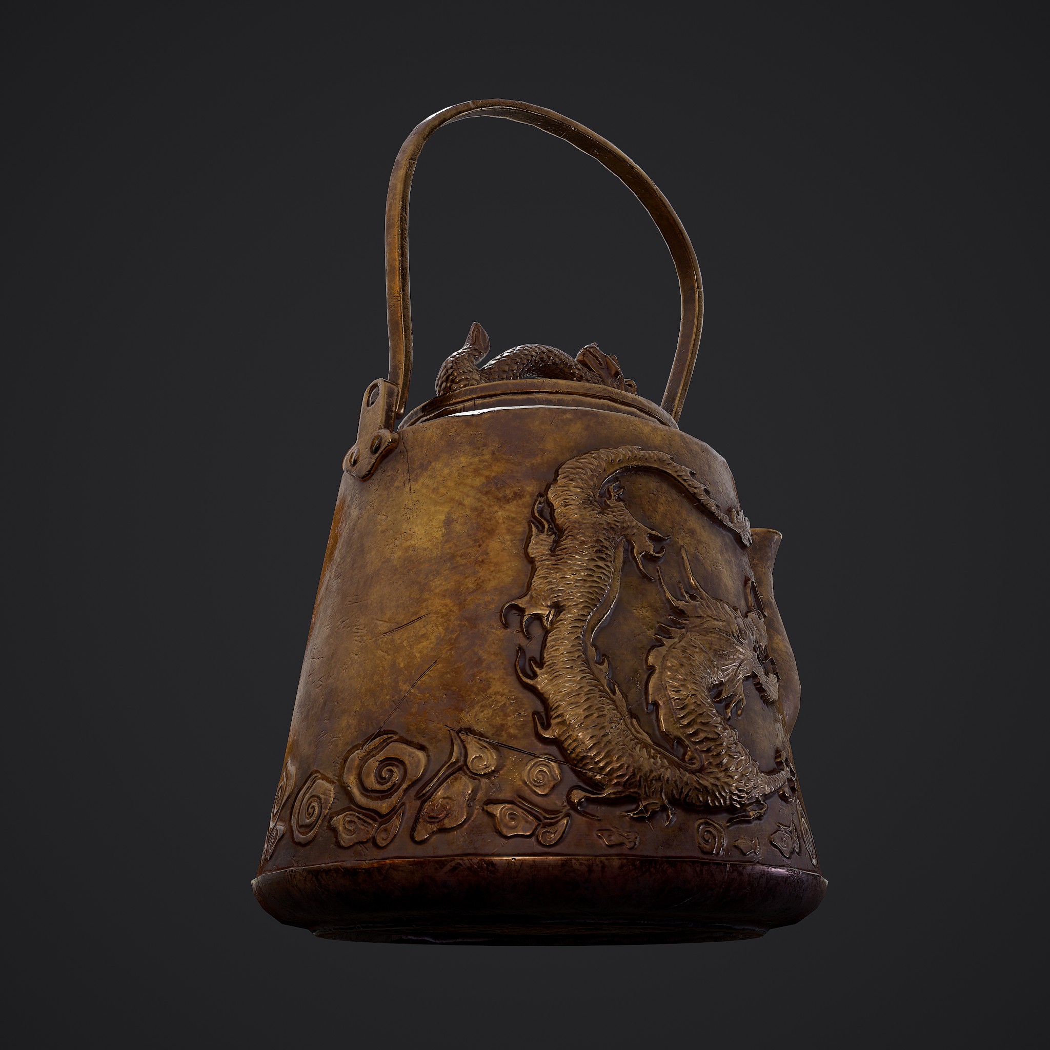 Antique Chinese Dragon Teapot - 3D Model by Get Dead Entertainment