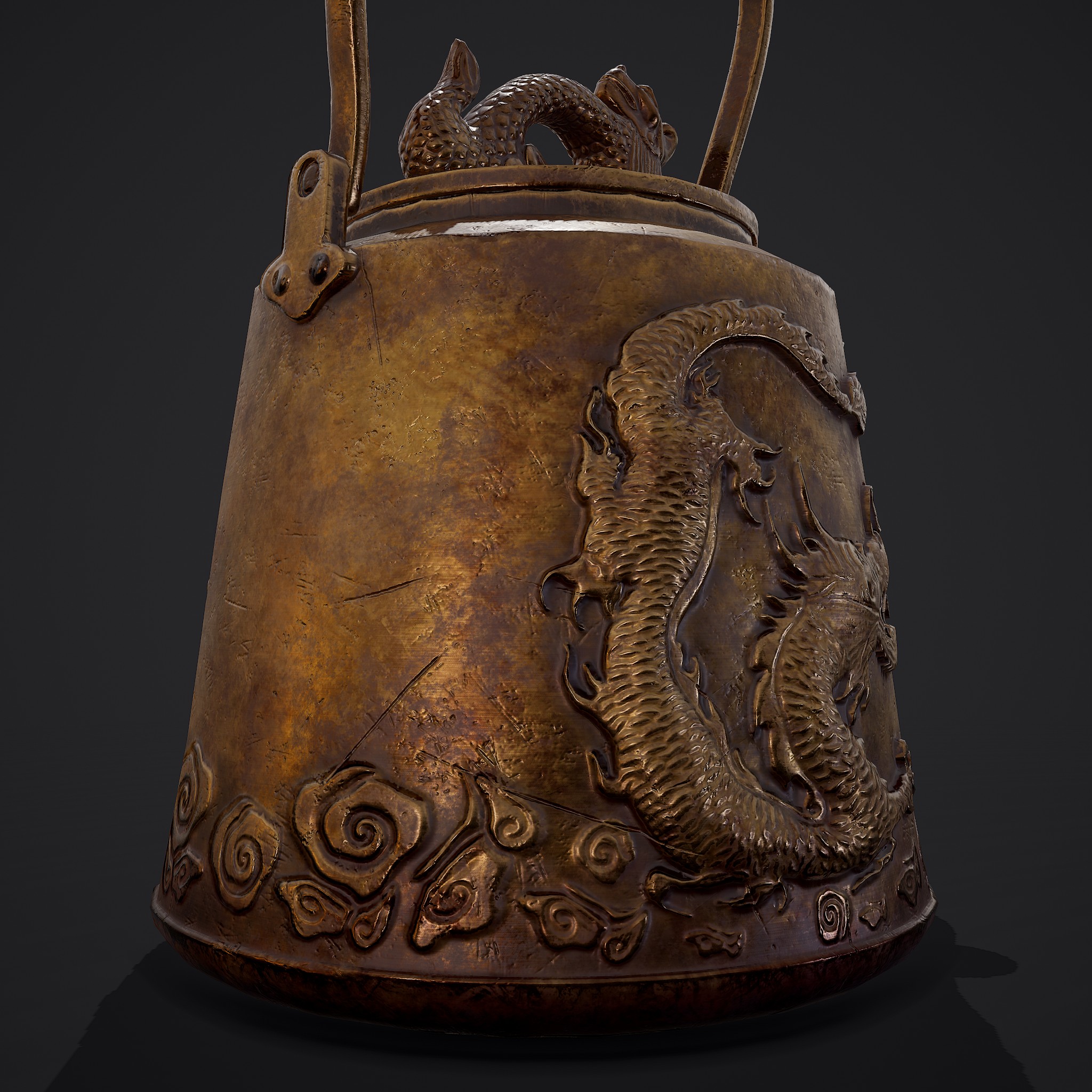 Antique Chinese Dragon Teapot - 3D Model by Get Dead Entertainment