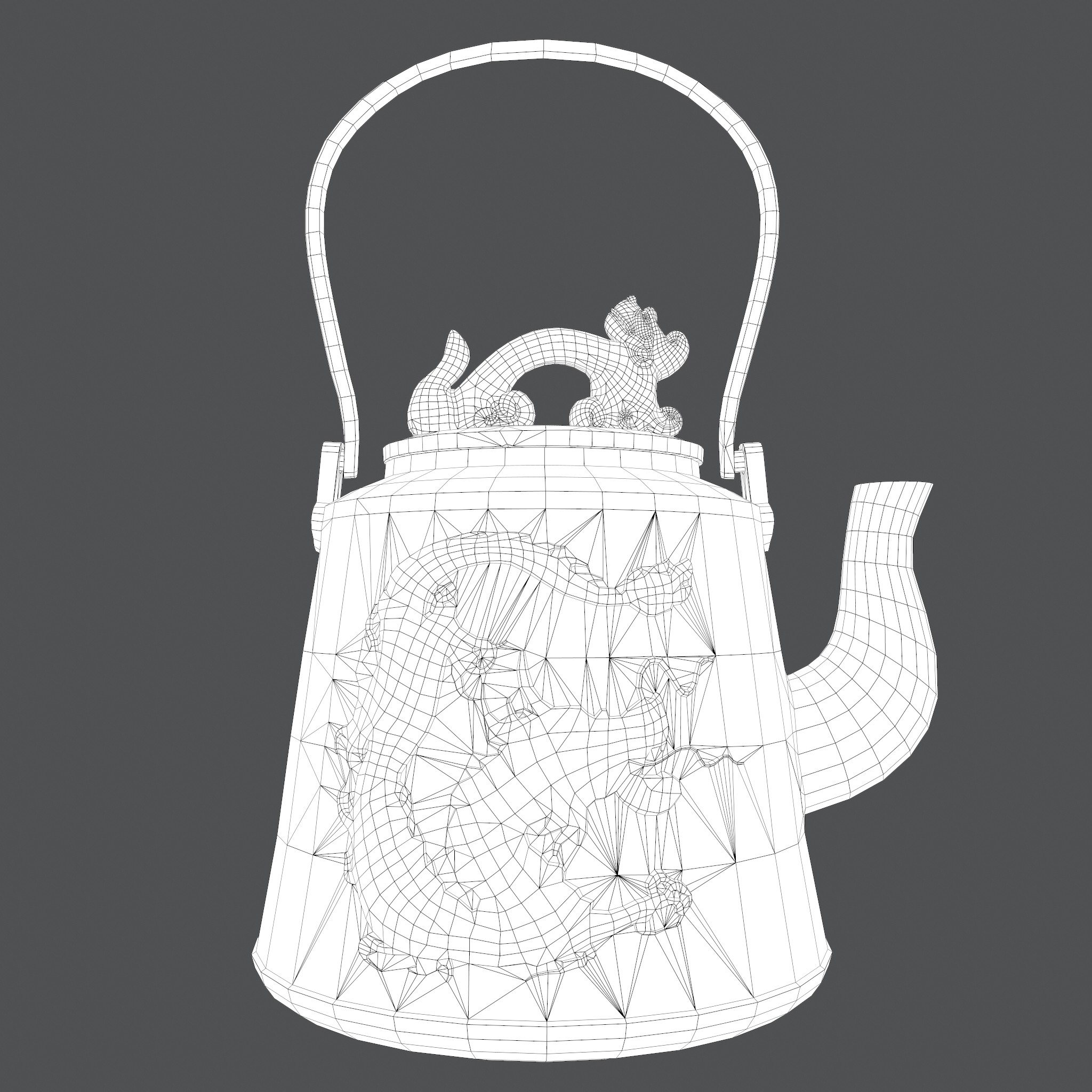 Antique Chinese Dragon Teapot - 3D Model by Get Dead Entertainment