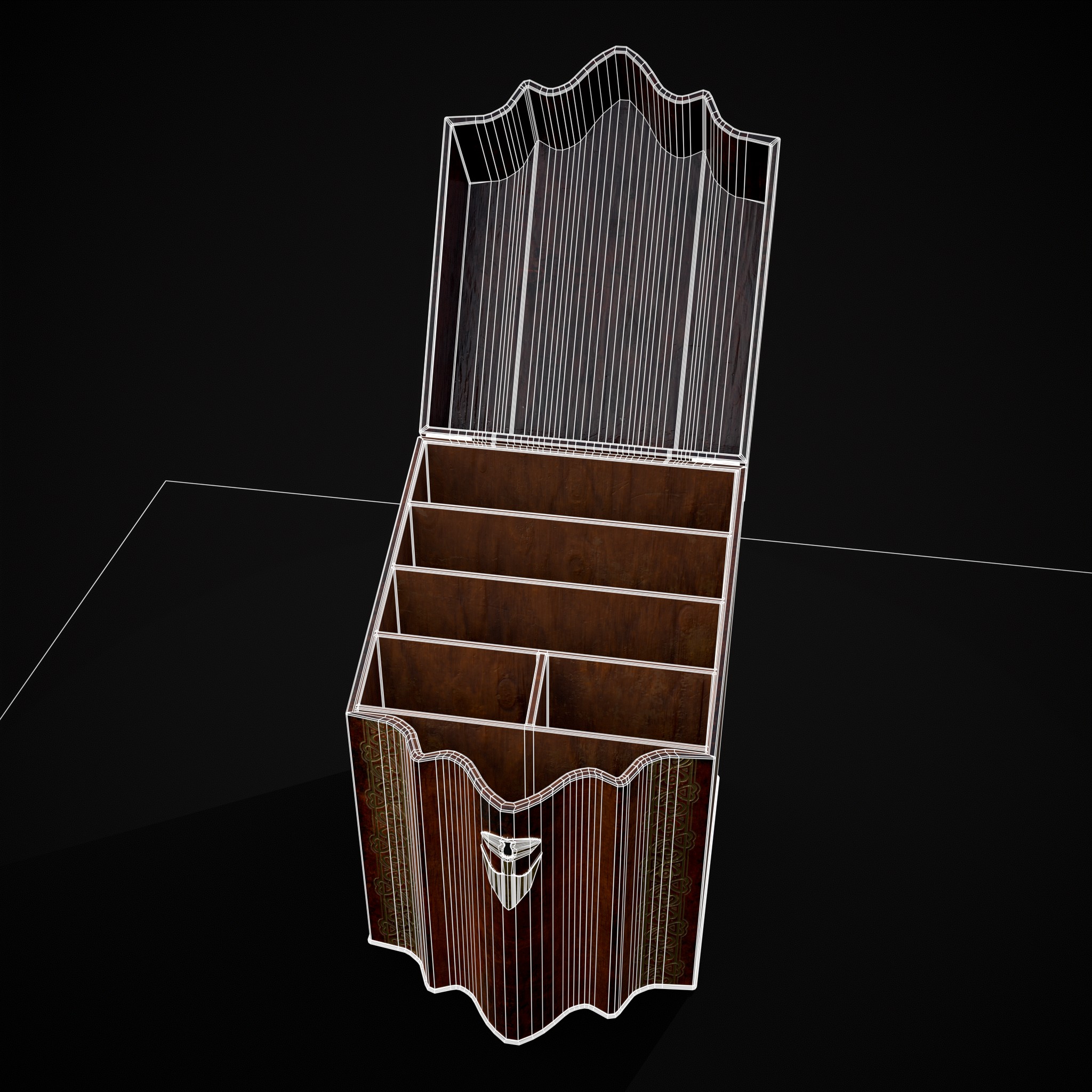Antique Georgian Knife Box - 3D Model by Get Dead Entertainment