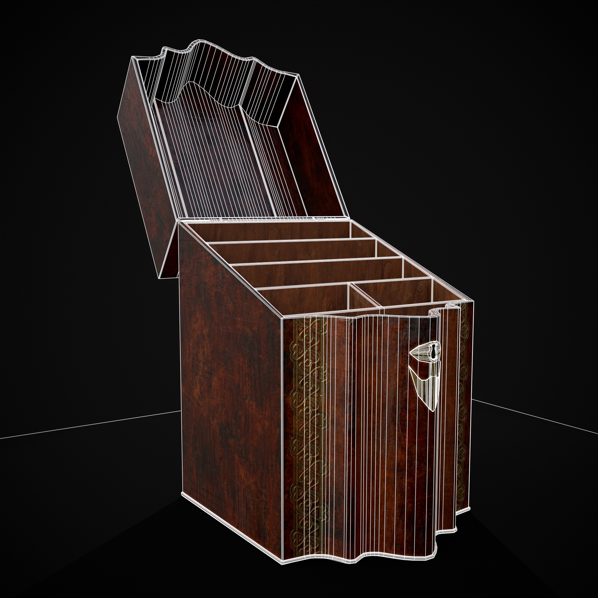 Antique Georgian Knife Box - 3D Model by Get Dead Entertainment