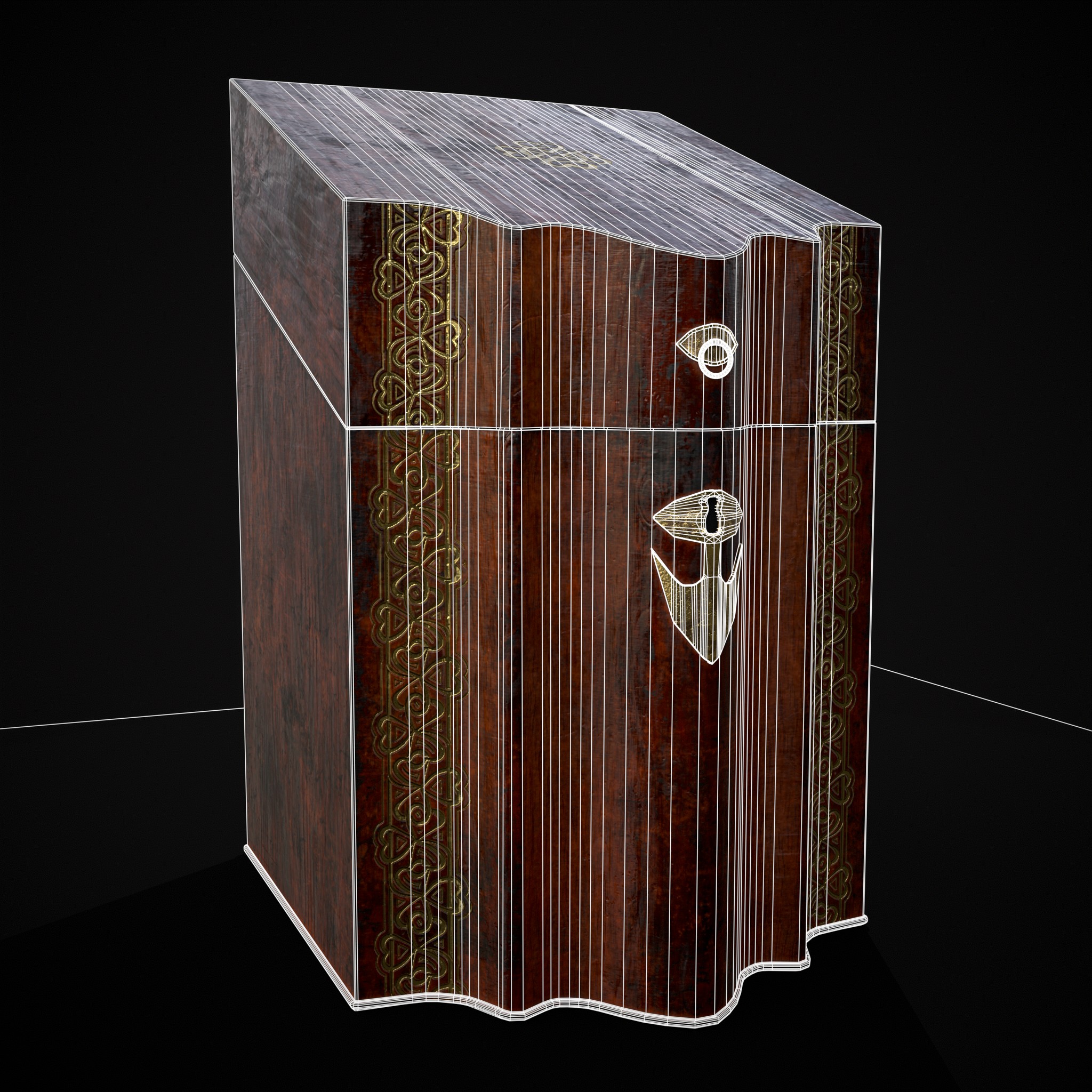 Antique Georgian Knife Box - 3D Model by Get Dead Entertainment
