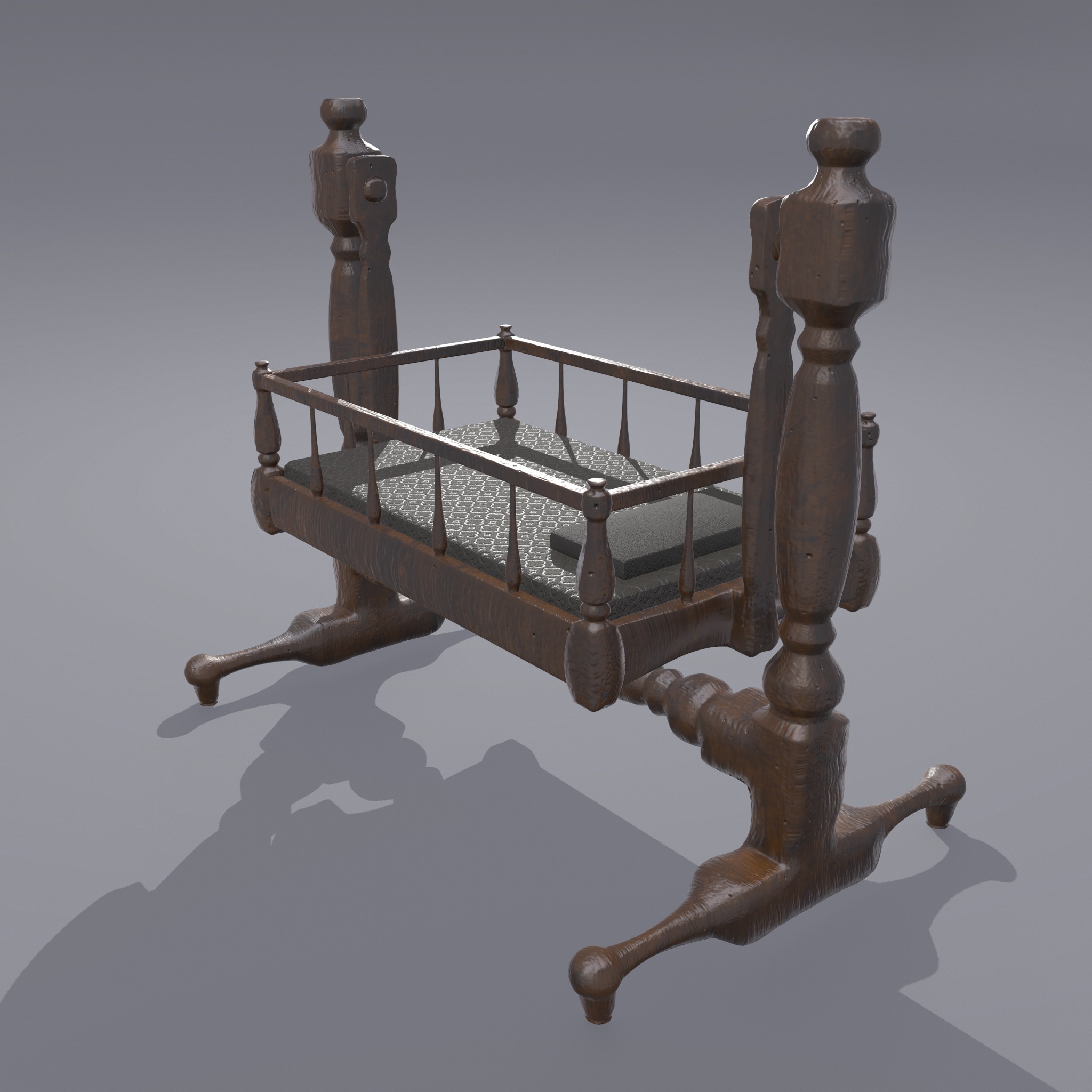 Antique Medieval Cradle - Free 3D Model by Get Dead Entertainment