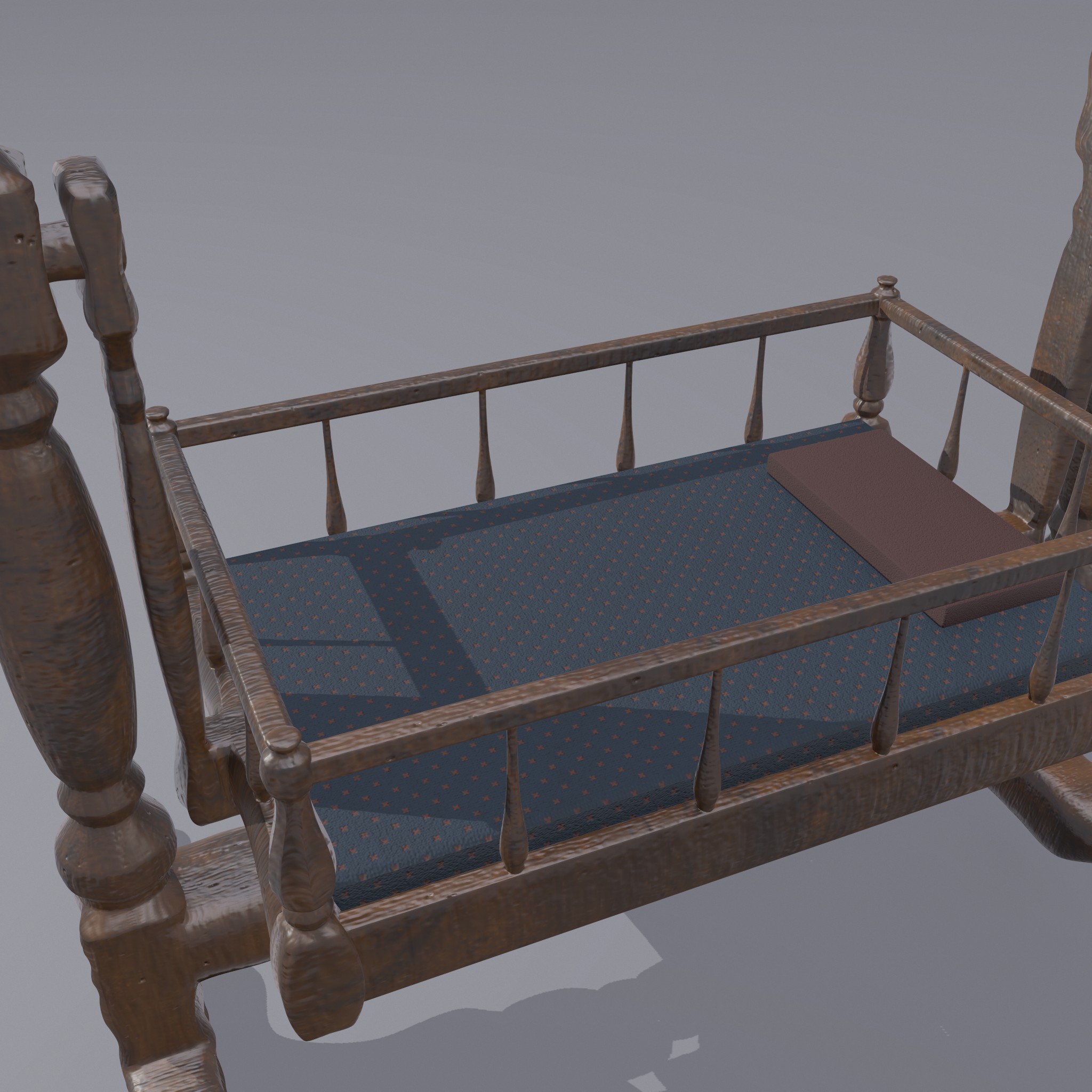 Antique Medieval Cradle - Free 3D Model by Get Dead Entertainment