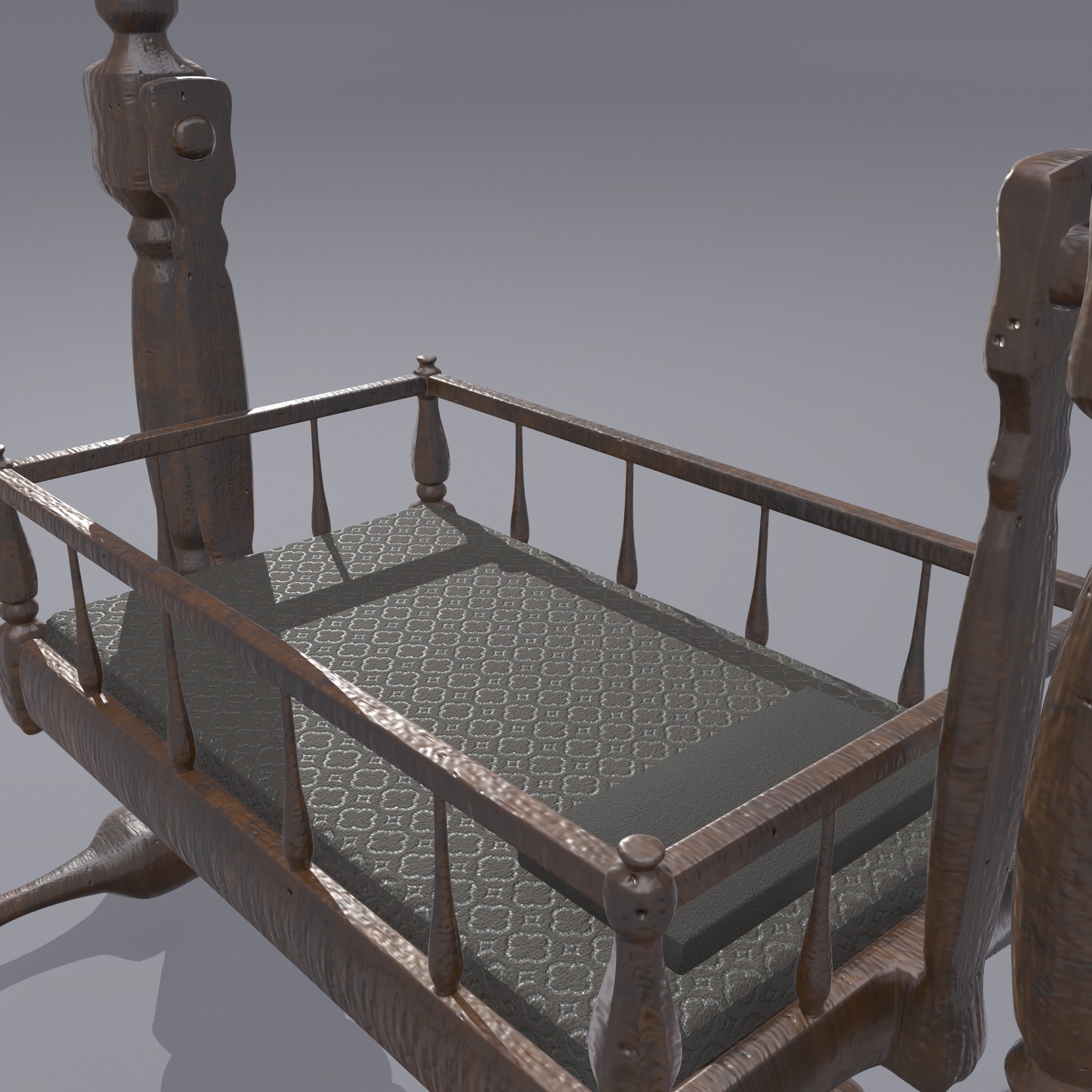 Antique Medieval Cradle - Free 3D Model by Get Dead Entertainment