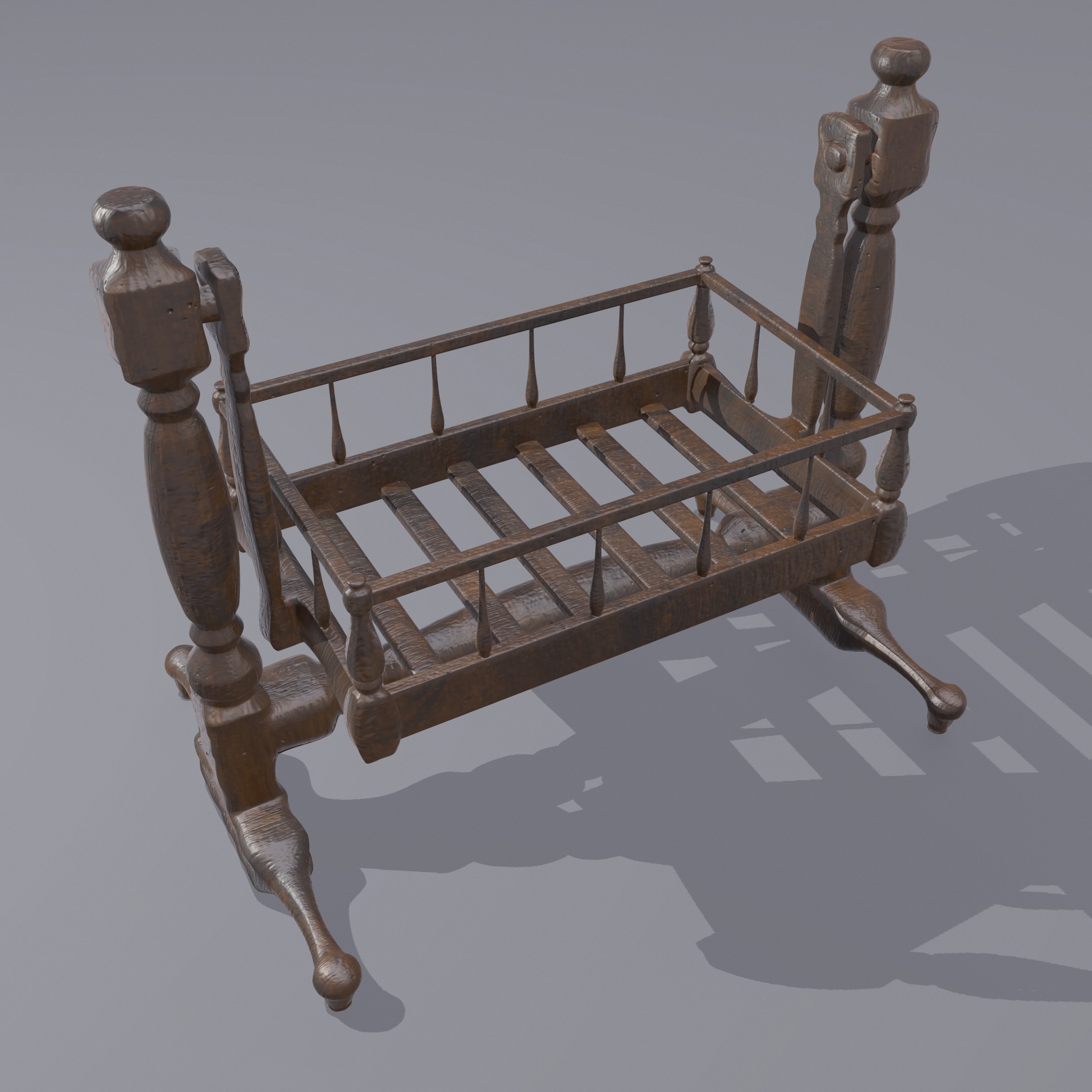 Antique Medieval Cradle - Free 3D Model by Get Dead Entertainment