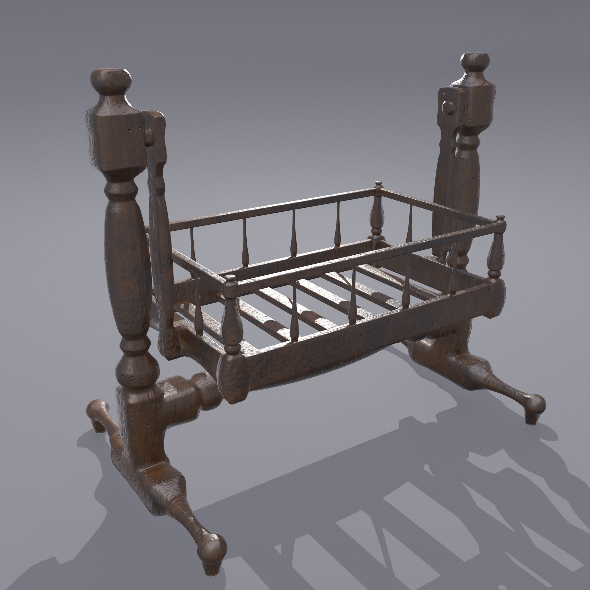 Antique Medieval Cradle - Free 3D Model by Get Dead Entertainment