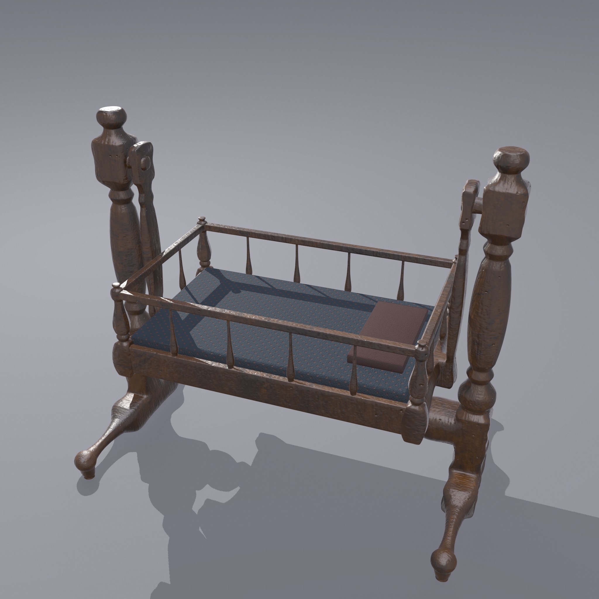 Antique Medieval Cradle - Free 3D Model by Get Dead Entertainment